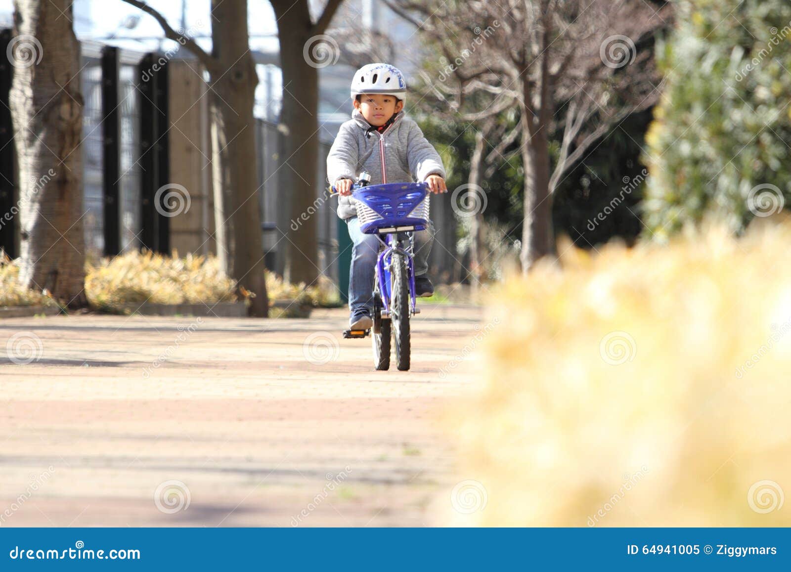 Japanese Boy Riding on the Bicycle Stock Image - Image of smile, face ...