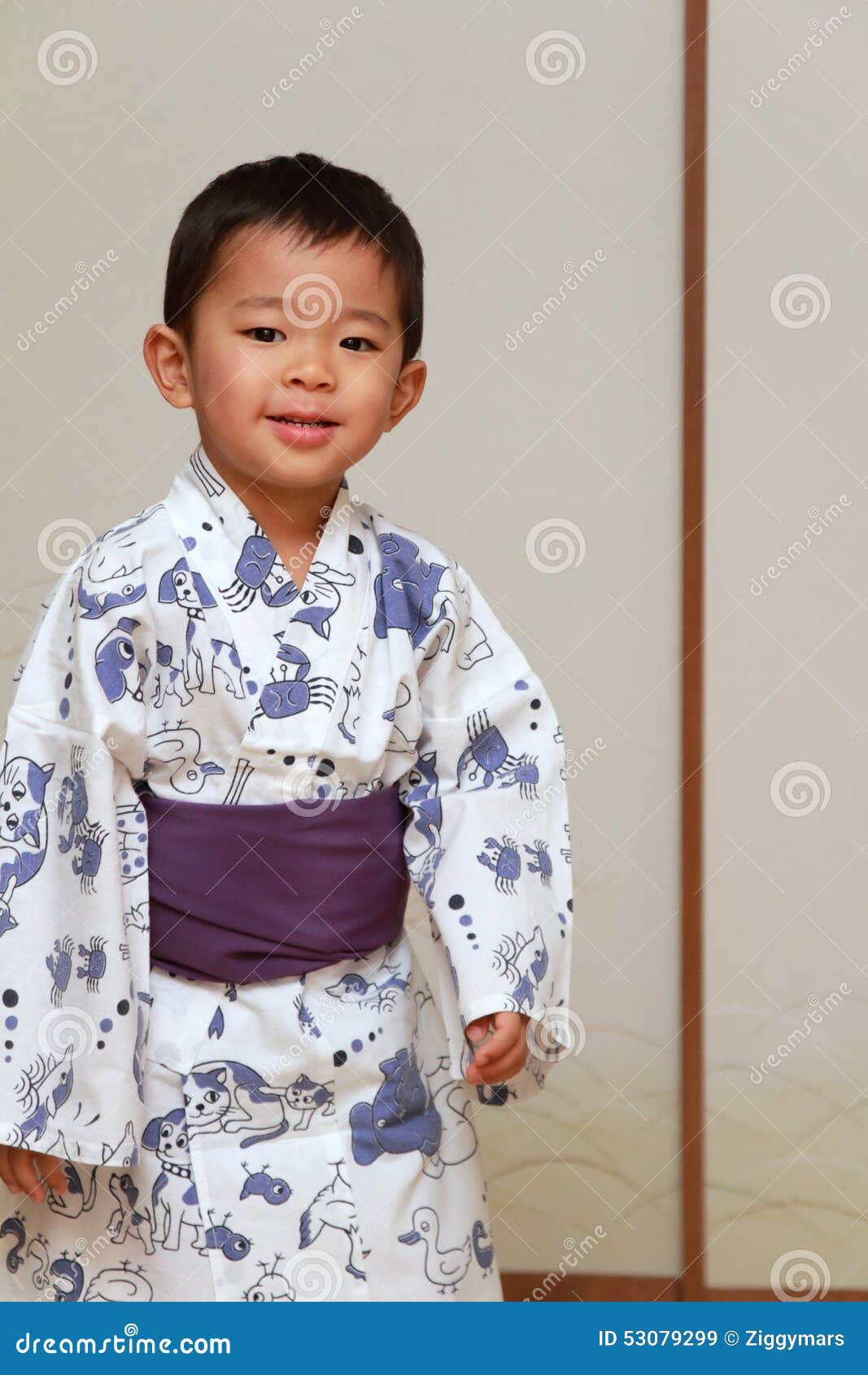 Japanese boy in Yukata stock image. Image of japan, japanese - 53079299