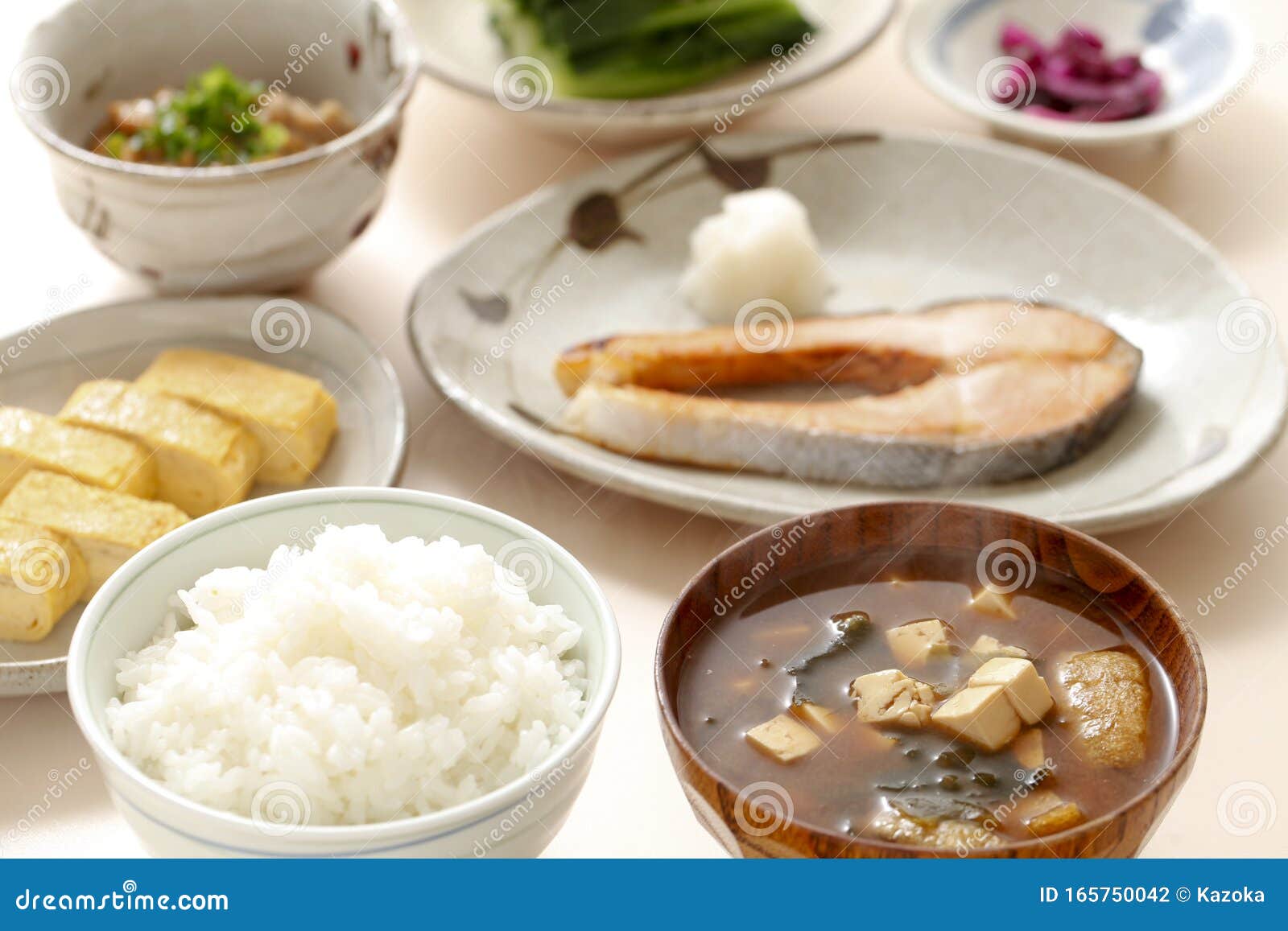 Japanese Breakfast, Classic Japanese Food Stock Photo - Image of food ...