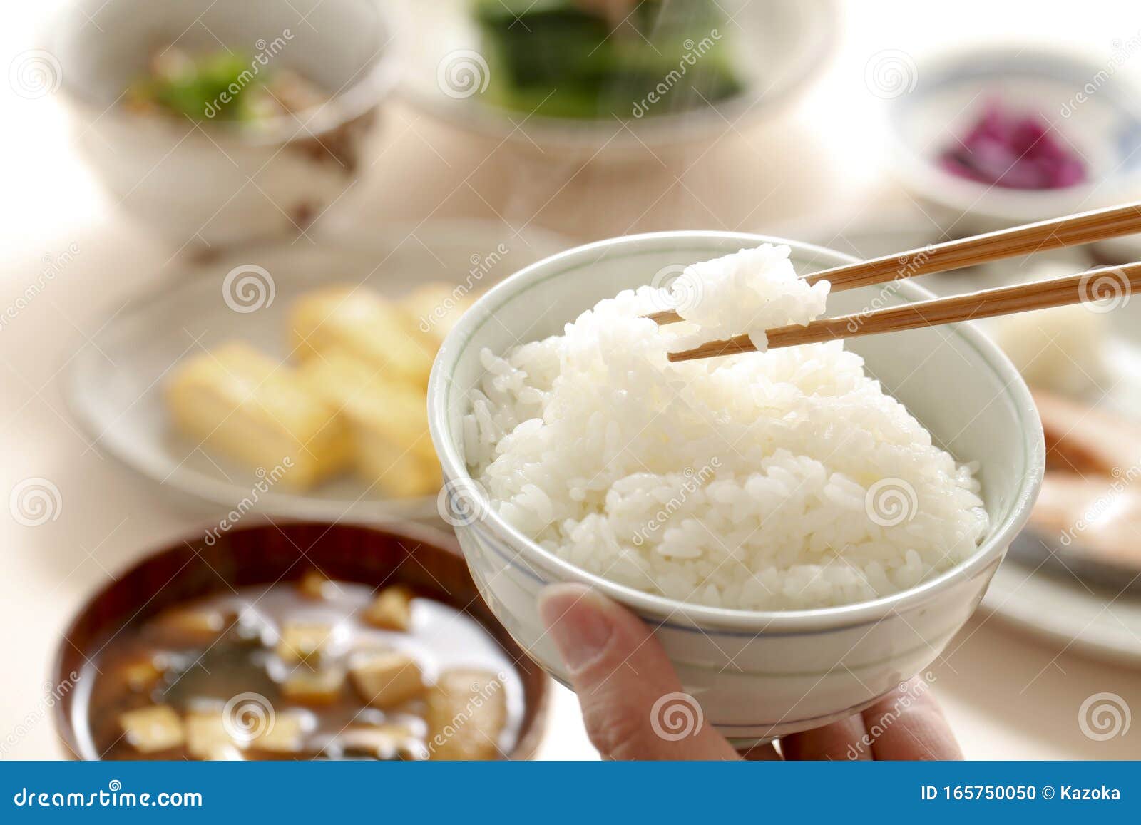 Japanese Breakfast, Classic Japanese Food Stock Photography ...