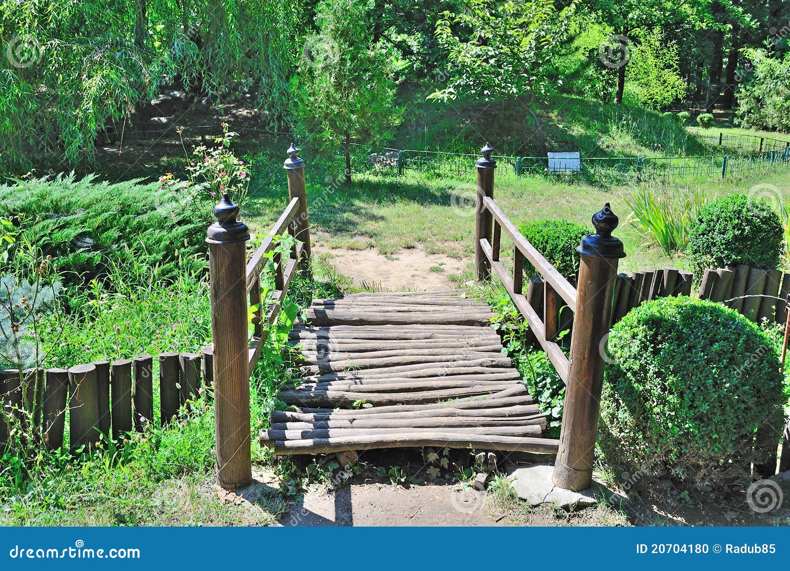 Japanese Bridge stock photo. Image of bushes, antique - 20704180