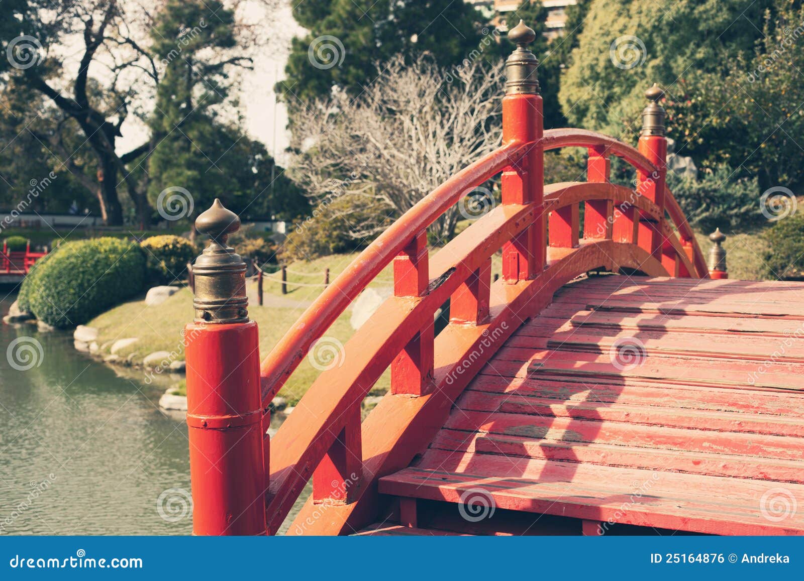 Japanese bridge stock photo. Image of colour, footpath - 25164876