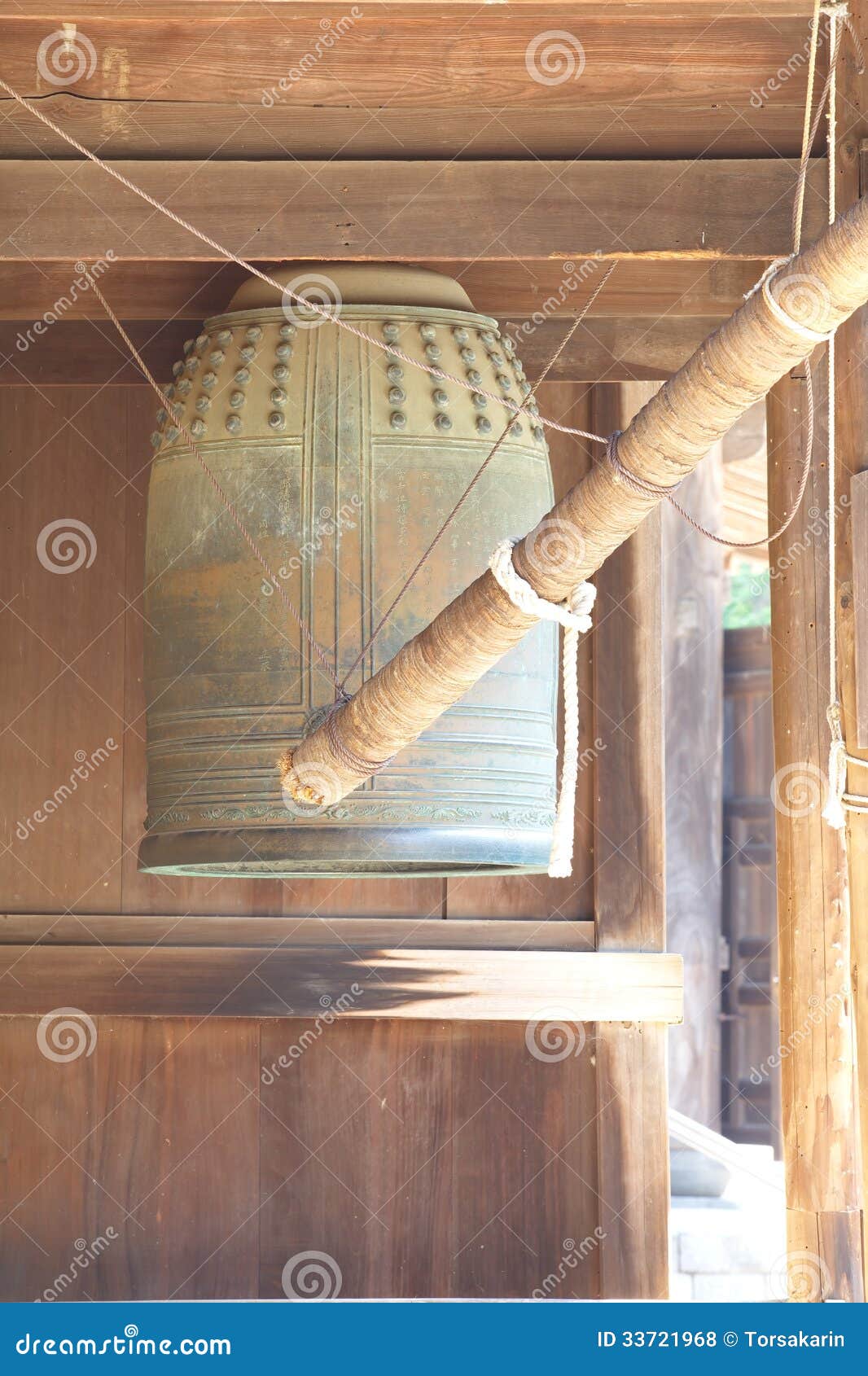 Japanese bronze bell stock photo. Image of asia, colorful - 33721968