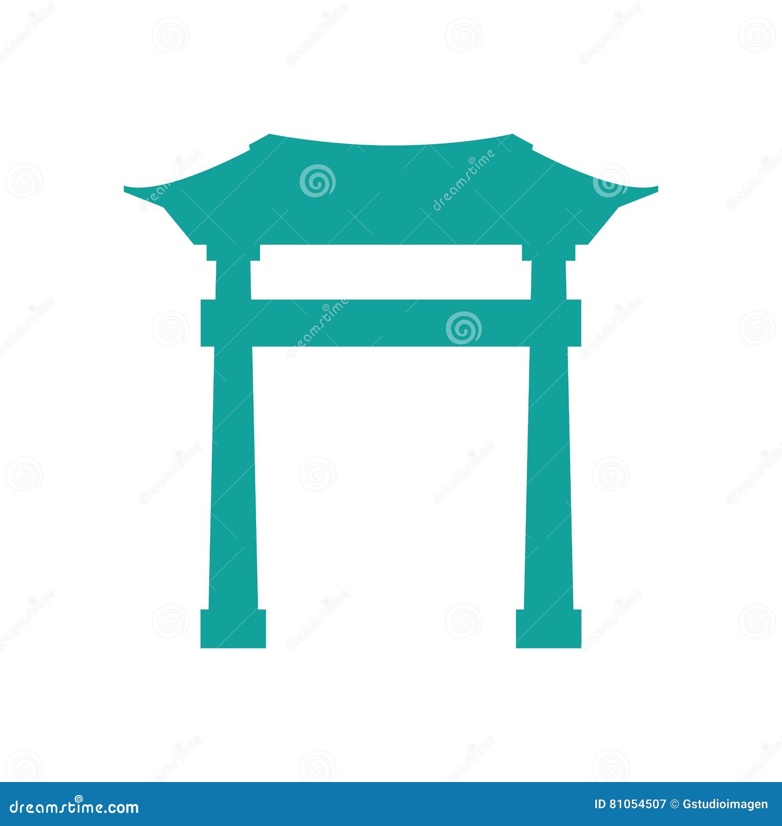 Japanese Building Isolated Icon Stock Vector - Illustration of ...