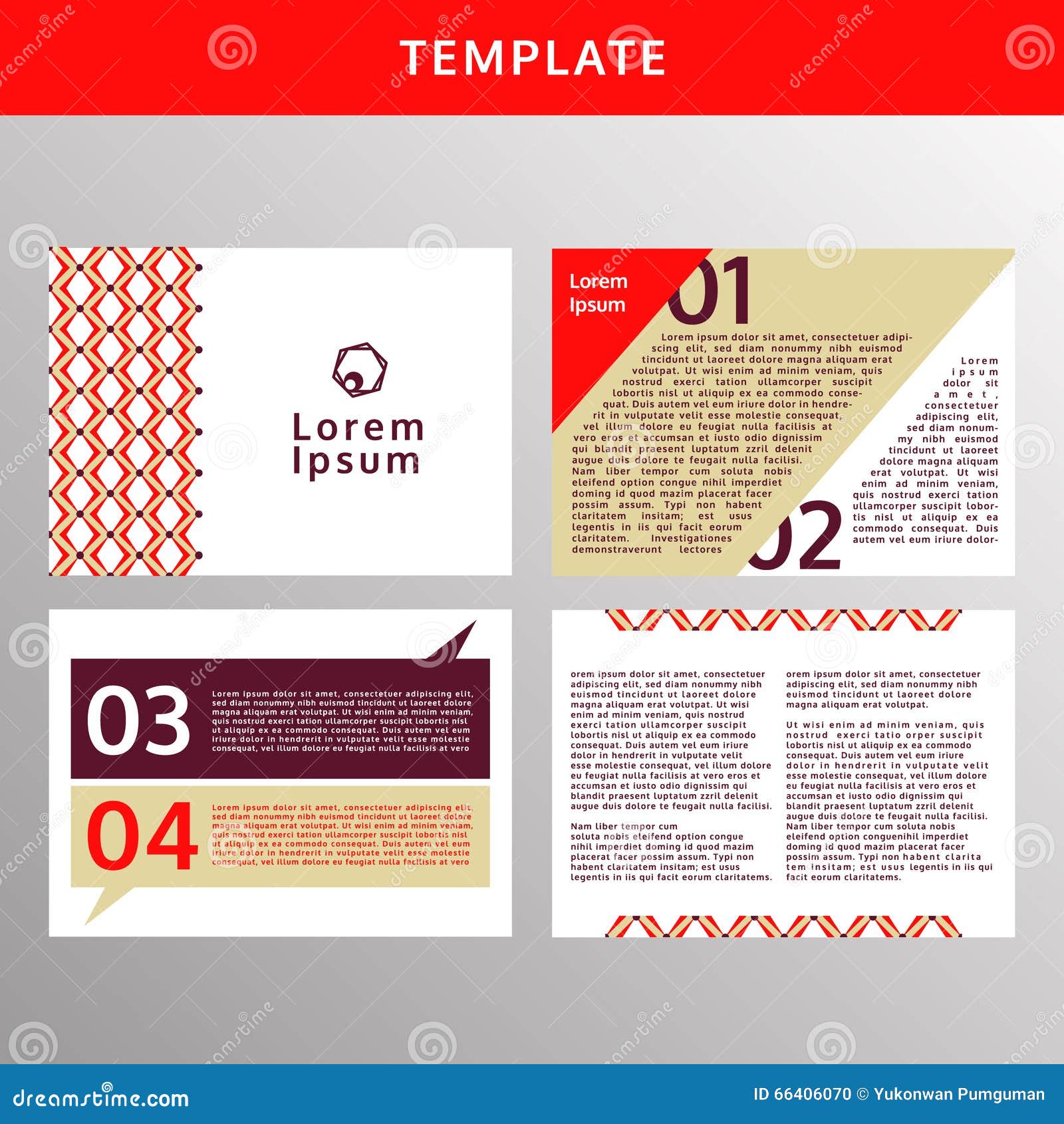 Japanese Business Brochure Design, Vector Stock Vector - Illustration ...