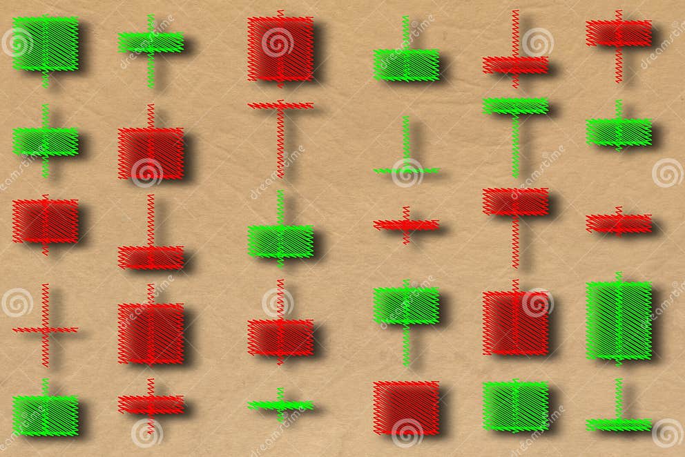 Japanese Candlesticks stock illustration. Illustration of line - 167910958