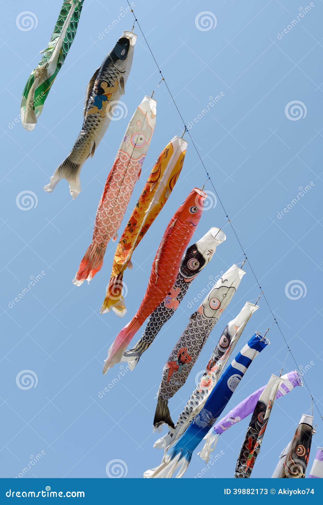 Japanese Carp Kite Decoration Stock Image - Image of decoration, carp ...