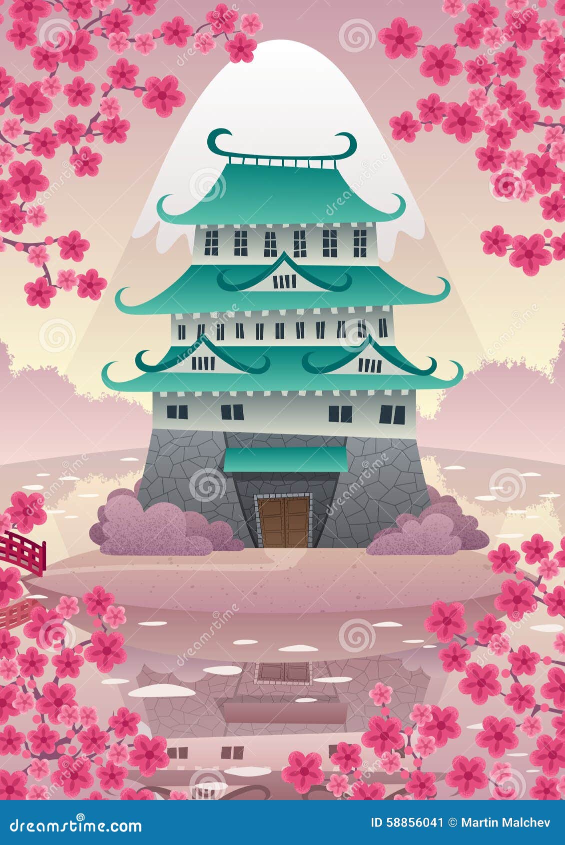 Japanese Cartoon Palace Architectural The Grand Palace, Cartoon,