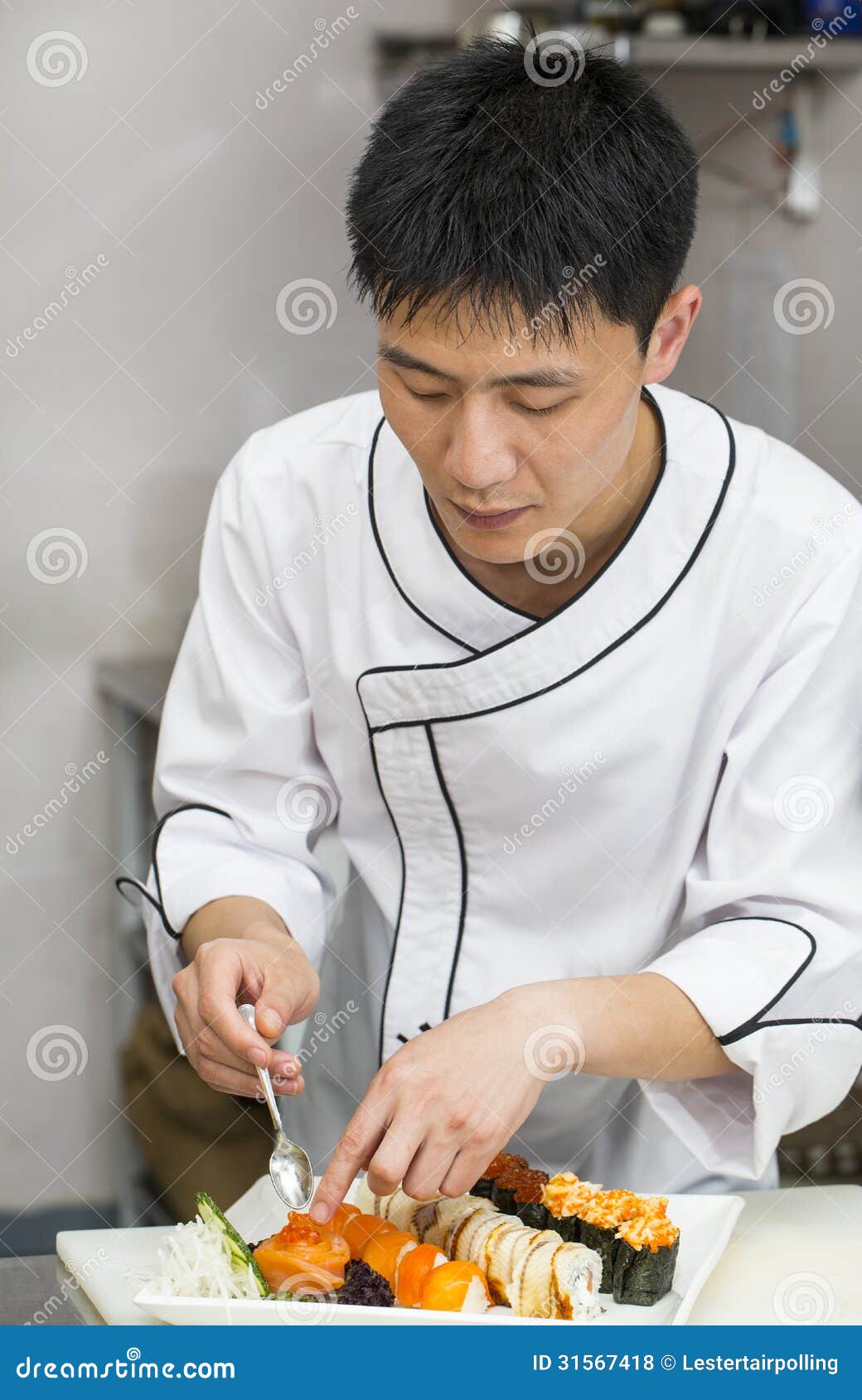 Japanese chef stock photo. Image of lunch, diet, appetizer - 31567418