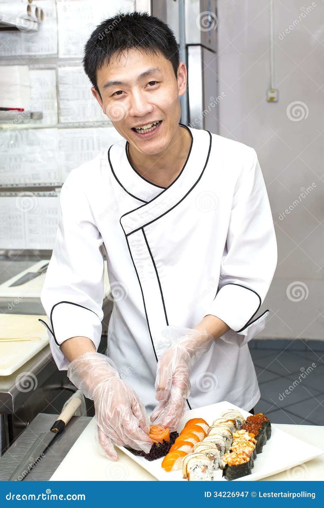 Japanese chef stock image. Image of kitchen, appetizer - 34226947