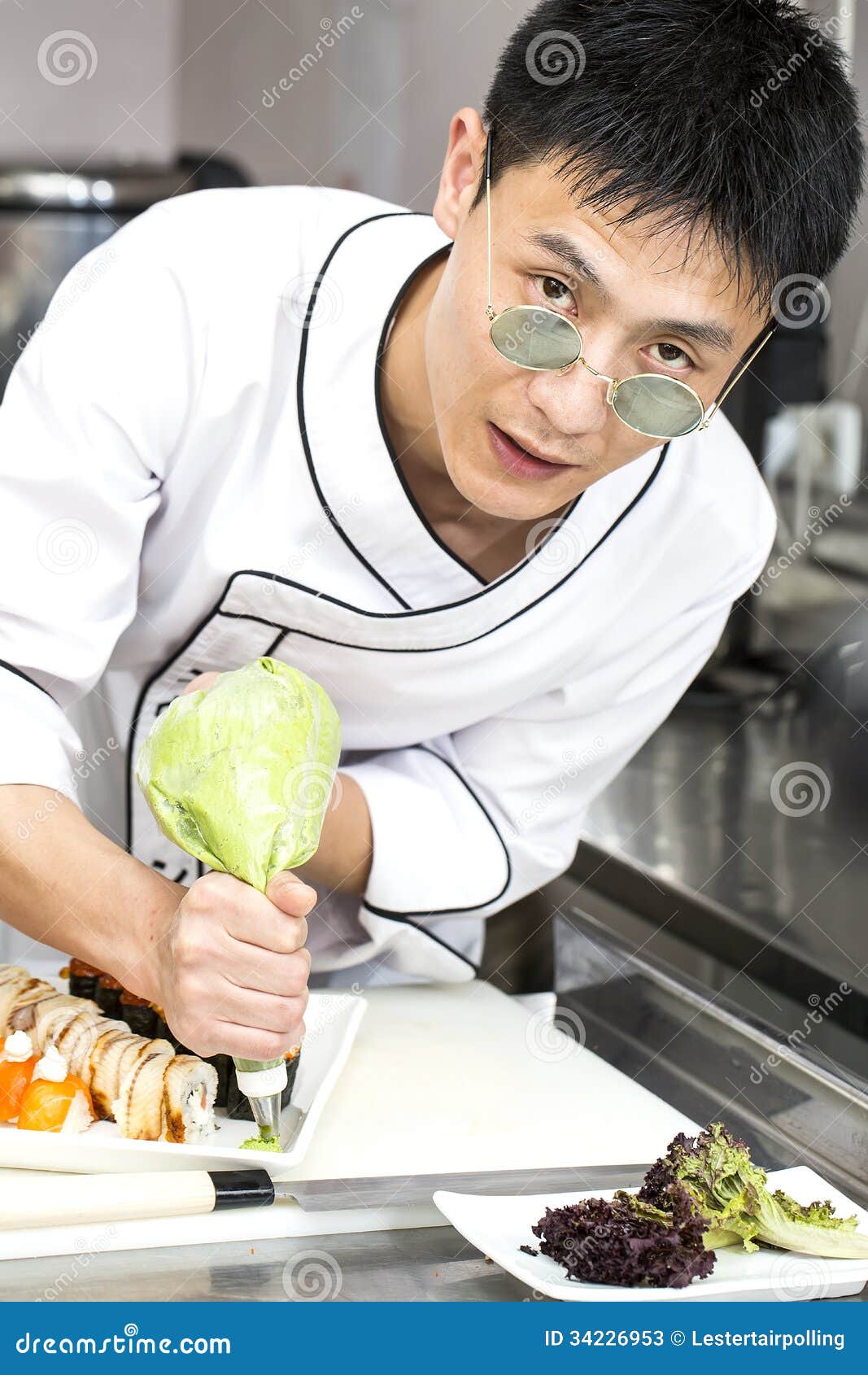Japanese chef stock image. Image of face, food, chef - 34226953