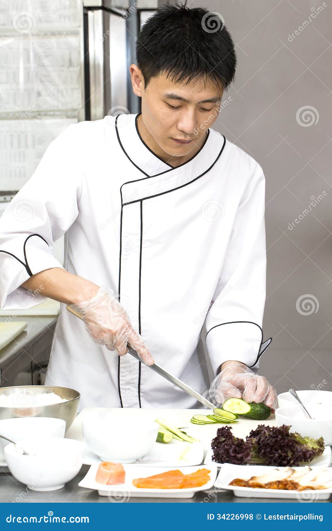 Japanese chef stock photo. Image of cafe, dining, caucasian - 34226998