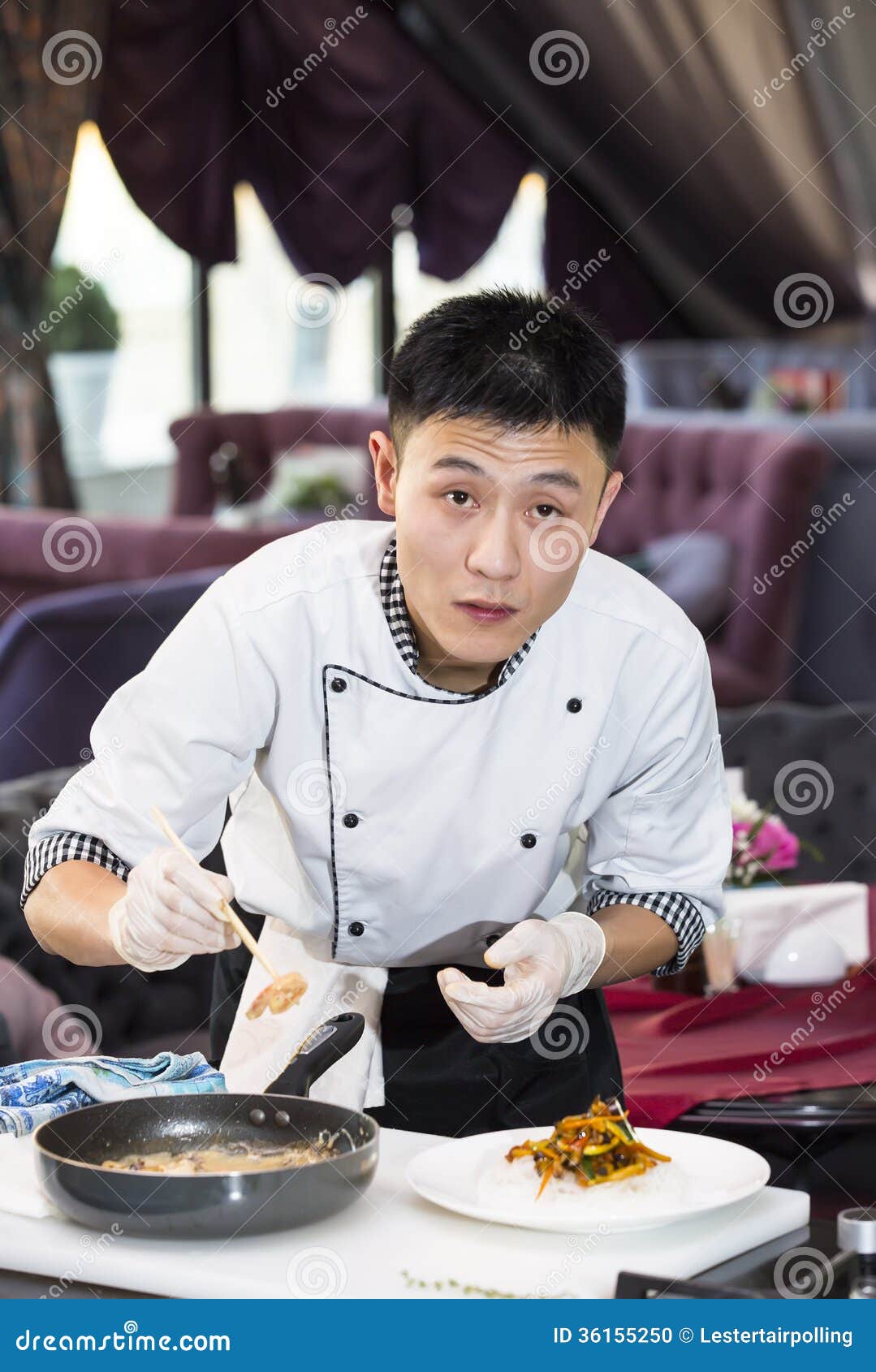 Japanese chef stock photo. Image of dining, decorating - 36155250