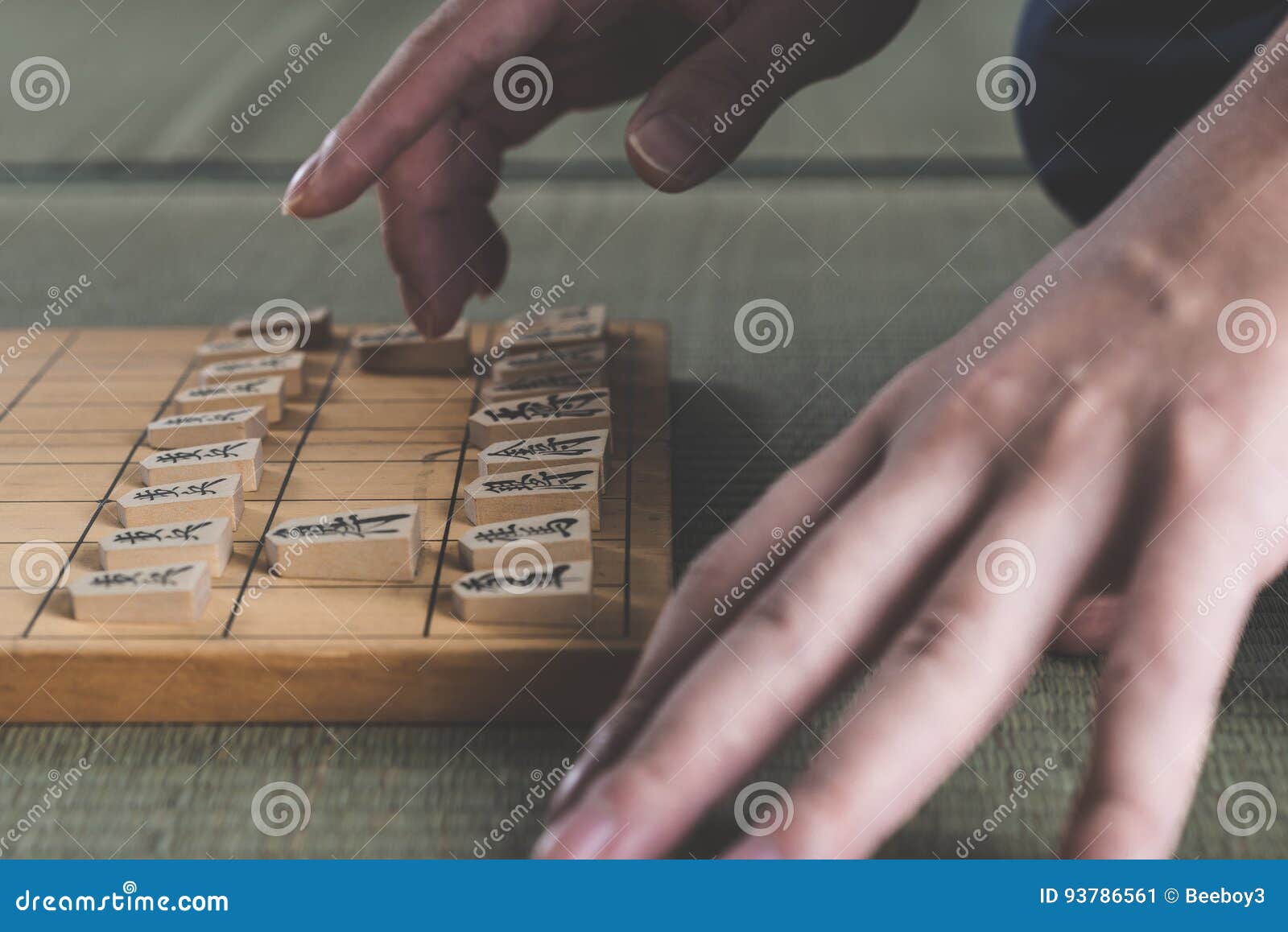 Japanese Chess Strategy Board Games in Japan Stock Image - Image of ...