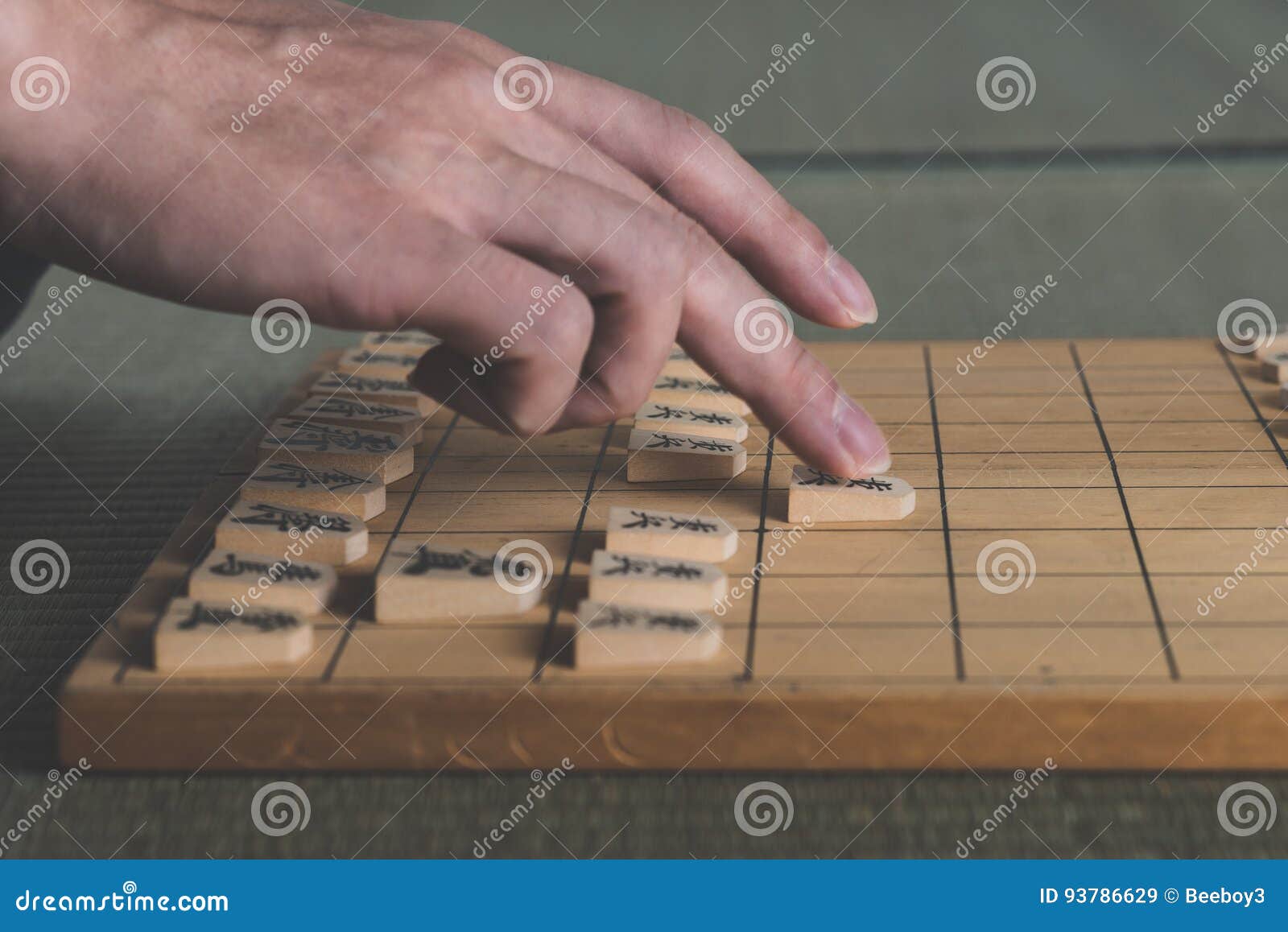 Japanese Chess Strategy Board Games in Japan Stock Image - Image of ...