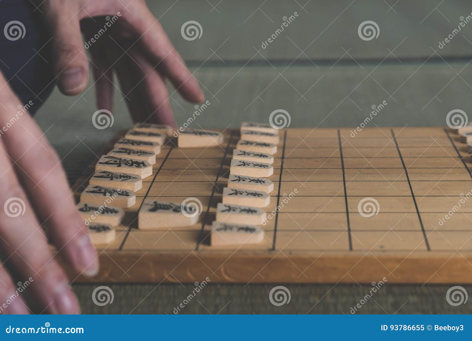Japanese Chess Strategy Board Games in Japan Stock Image - Image of ...
