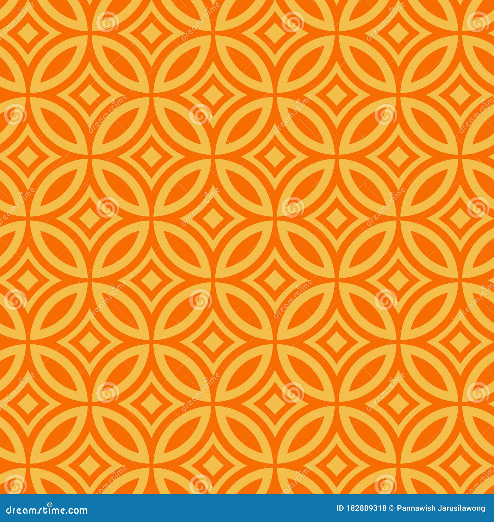 Japanese Circle Star Vector Seamless Pattern Stock Vector ...