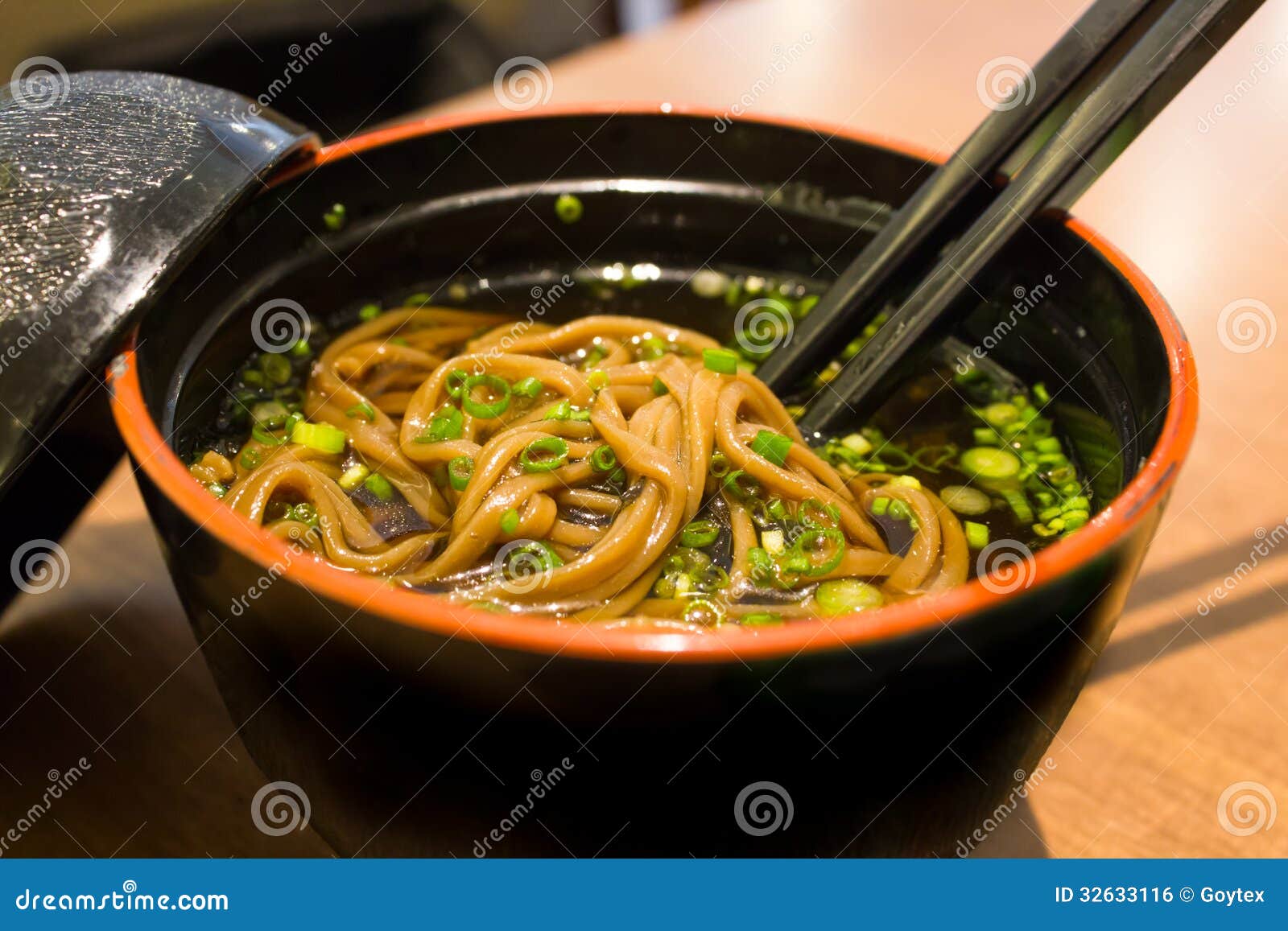 Japanese Cold Noodles stock photo. Image of garlic, wooden - 32633116