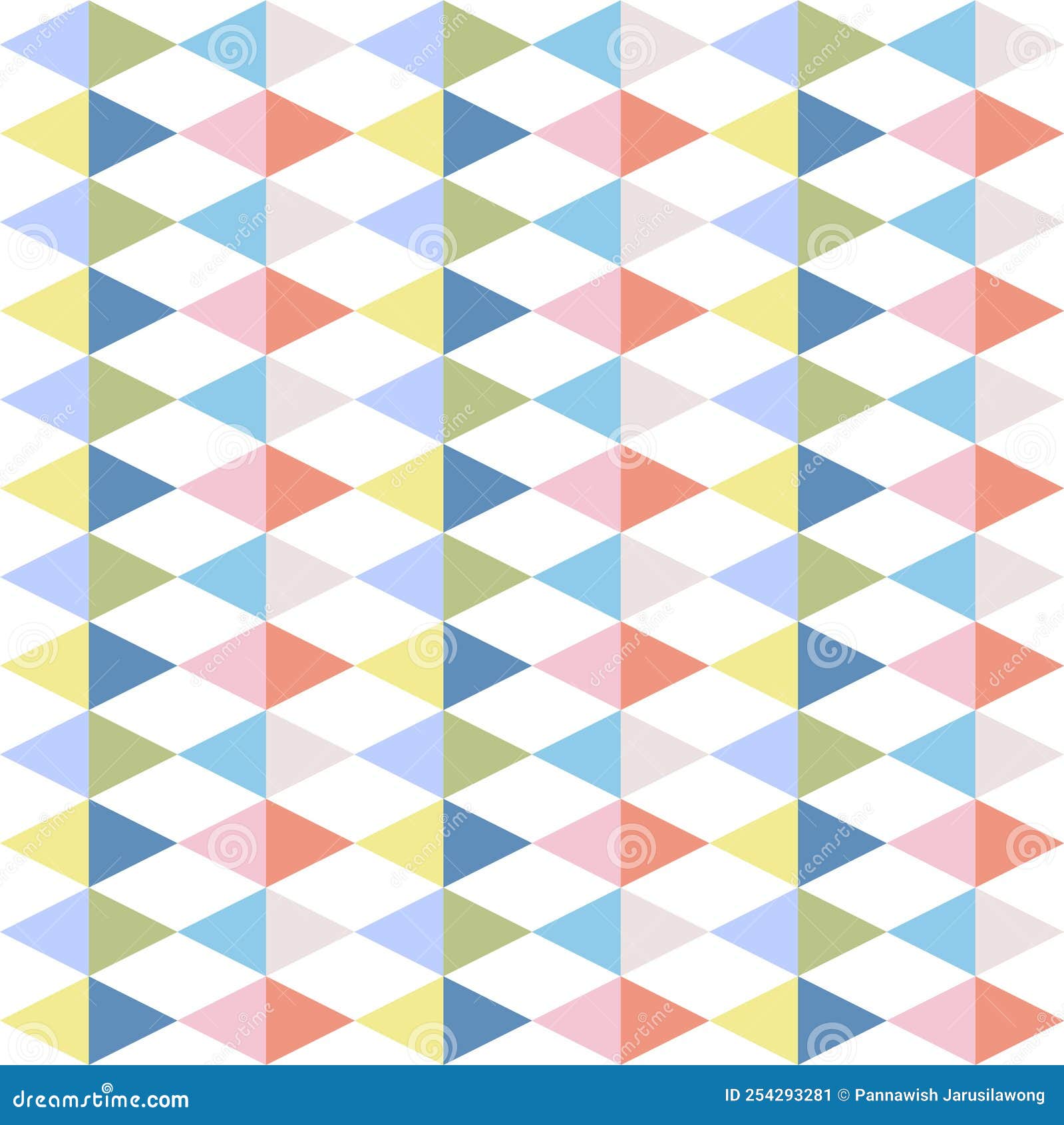 Japanese Colorful Triangle Diamond Vector Seamless Pattern Stock Vector ...