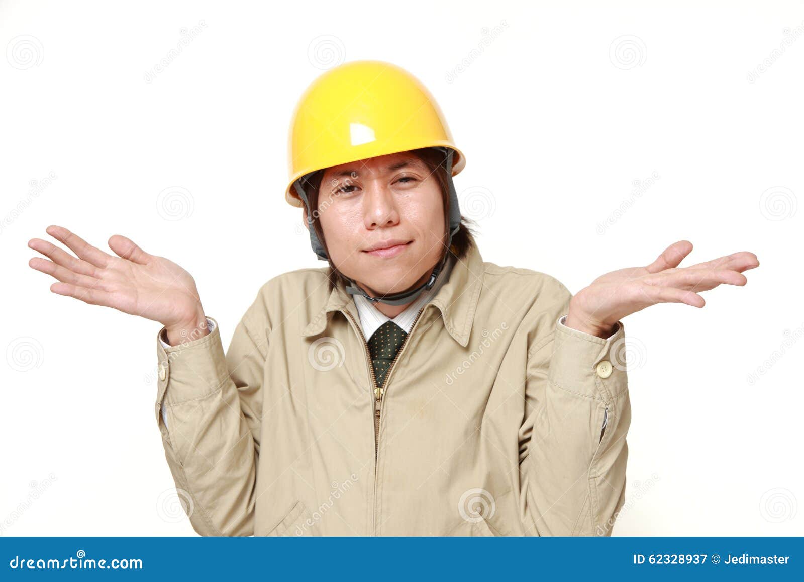 Japanese Construction Worker Confused Stock Image - Image of person ...