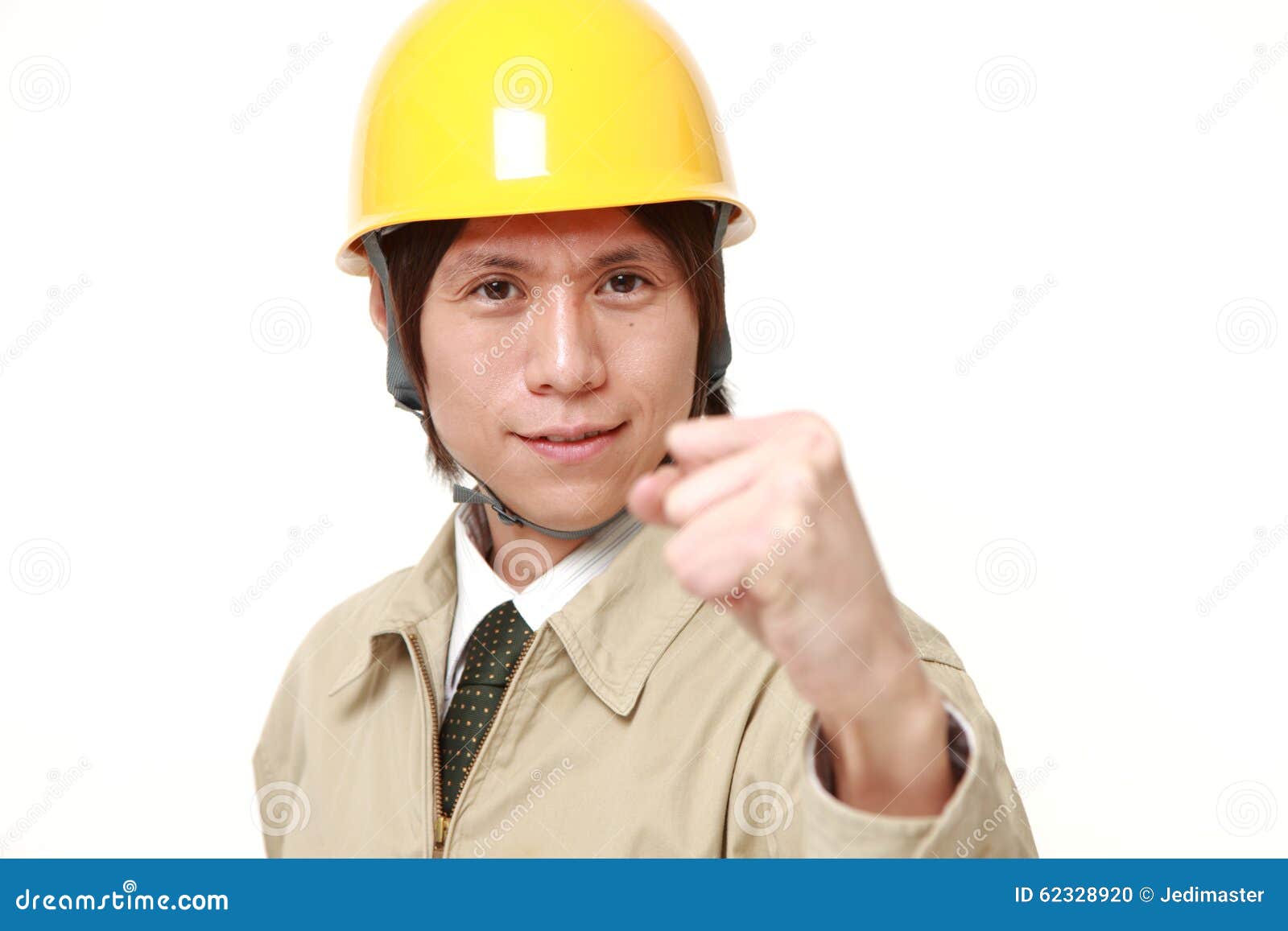 Japanese Construction Worker in a Victory Pose Stock Photo - Image of ...