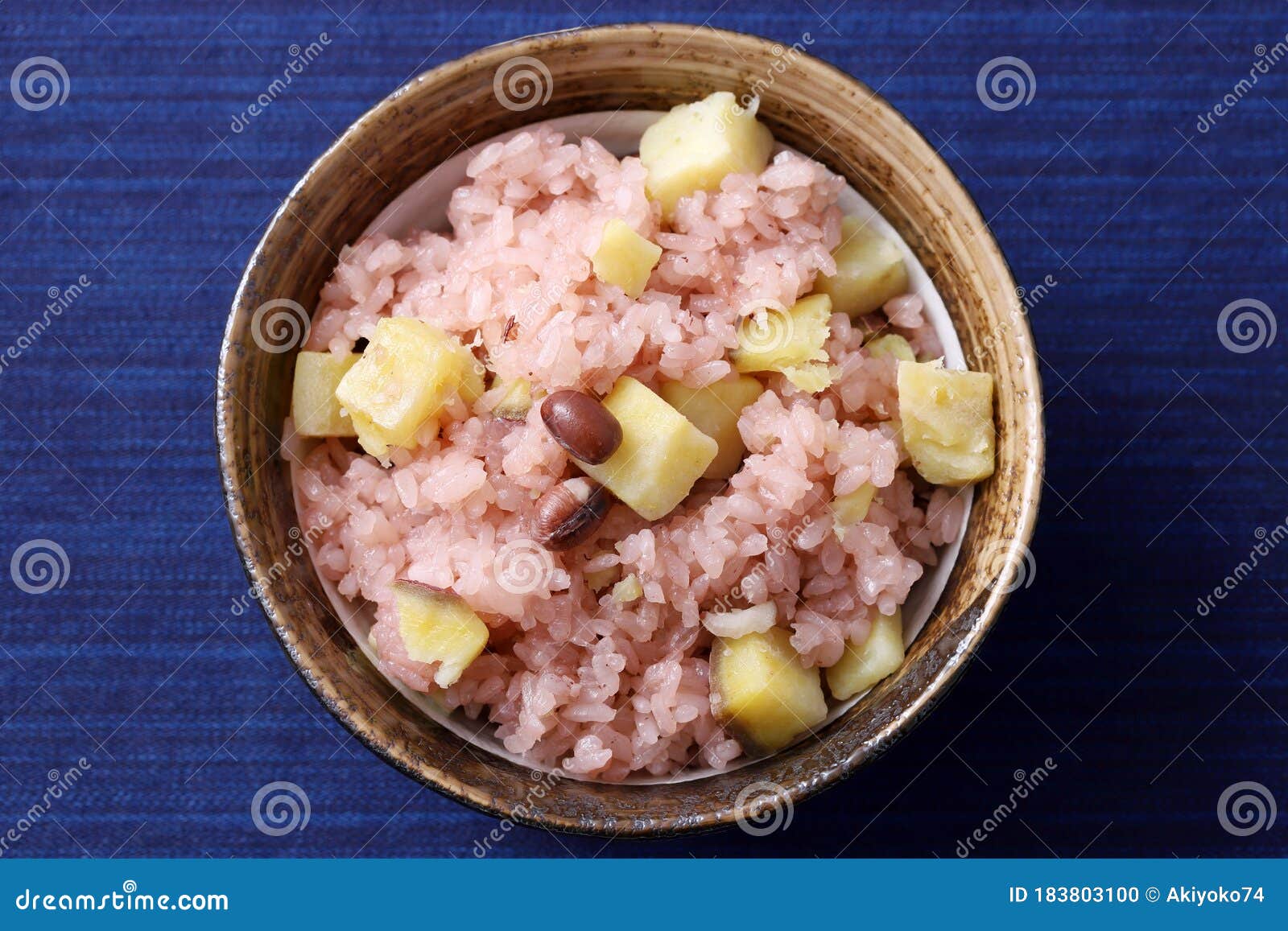 Japanese Cooked White Rice In A Bowl Royalty-Free Stock Photo ...