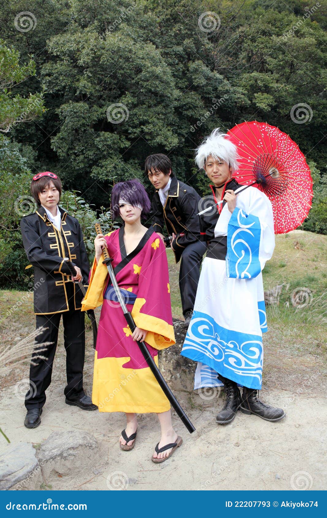 Japanese Cosplayers, Samurai Editorial Stock Photo - Image of garden ...