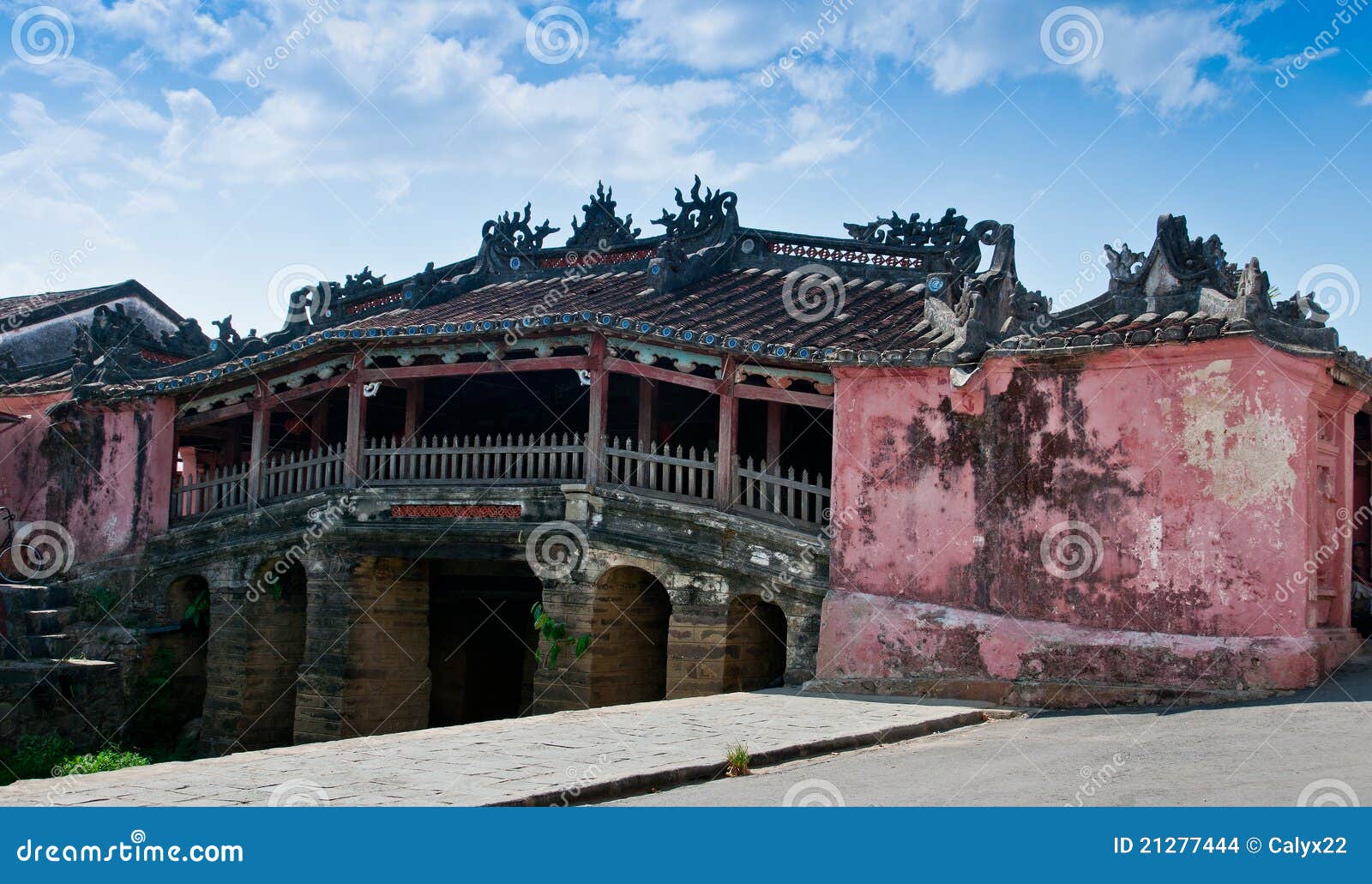 Japanese Covered Bridge of Hoi an, Vietnam Stock Photo - Image of ...