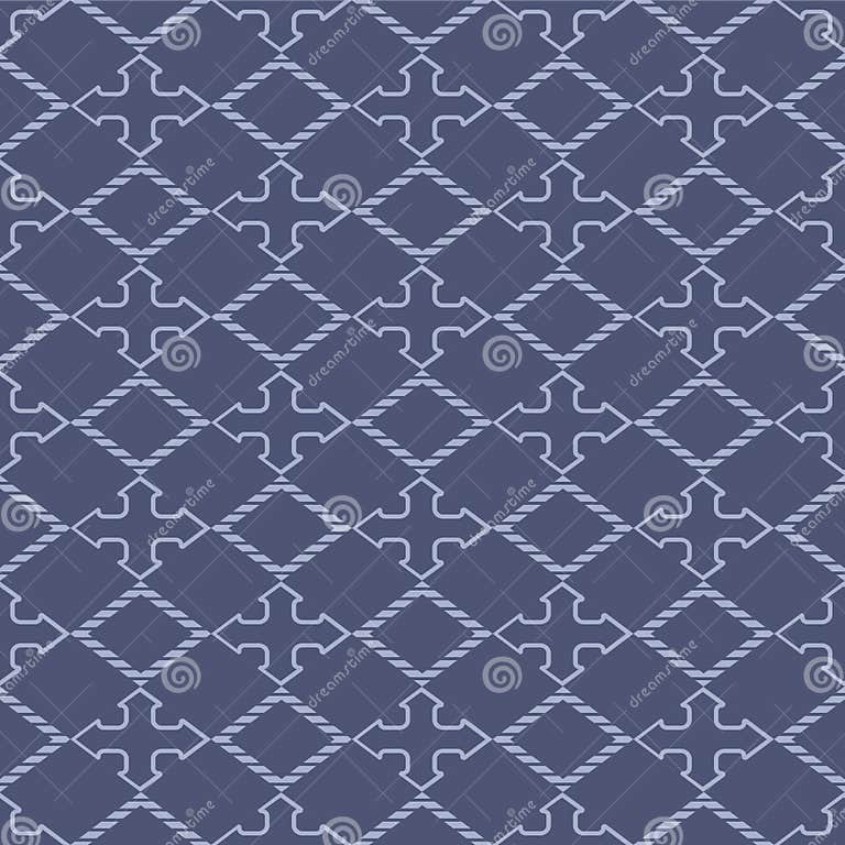Japanese Cross Shape Diamond Vector Seamless Pattern Stock Illustration ...