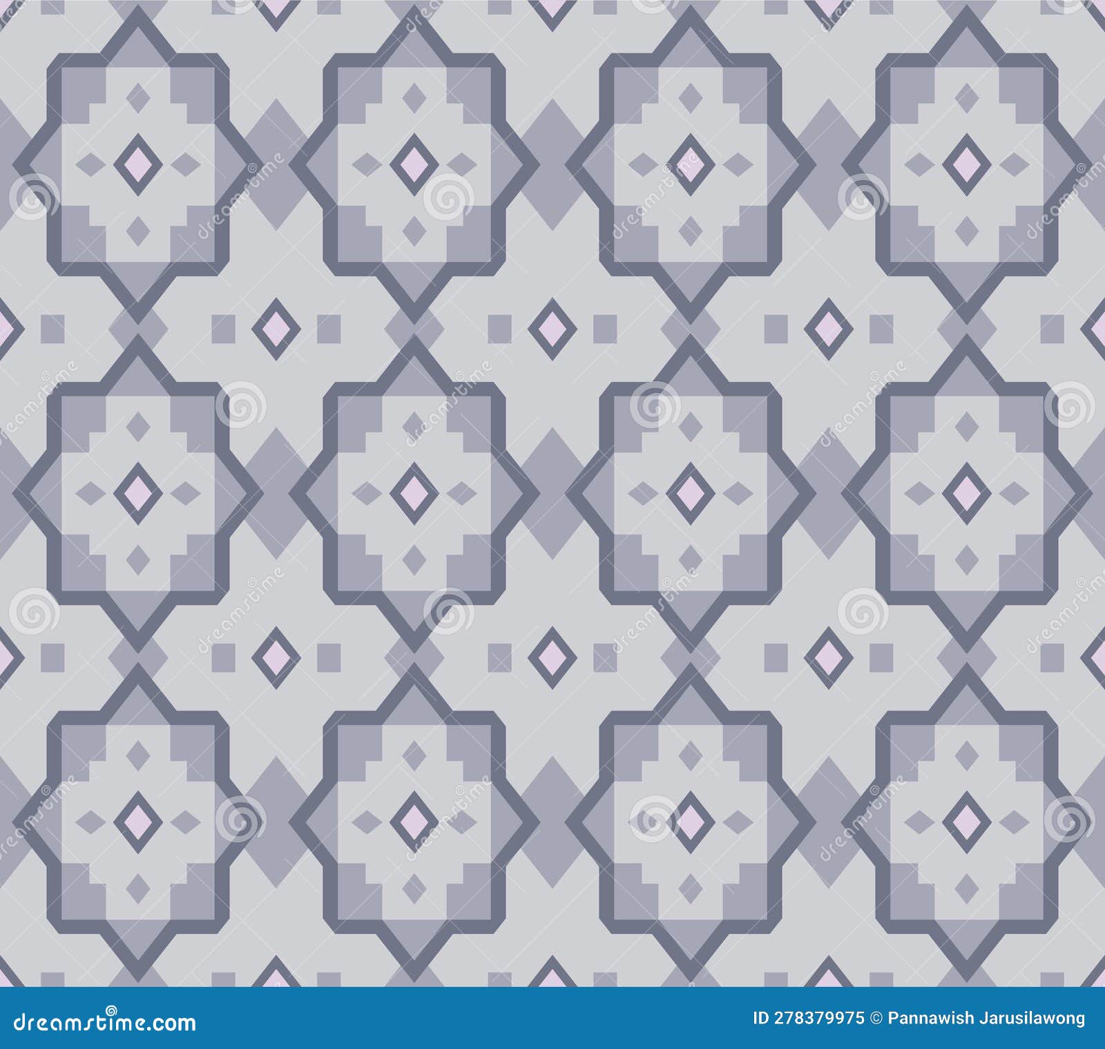 Japanese Cross Shape Diamond Vector Seamless Pattern Stock Vector ...