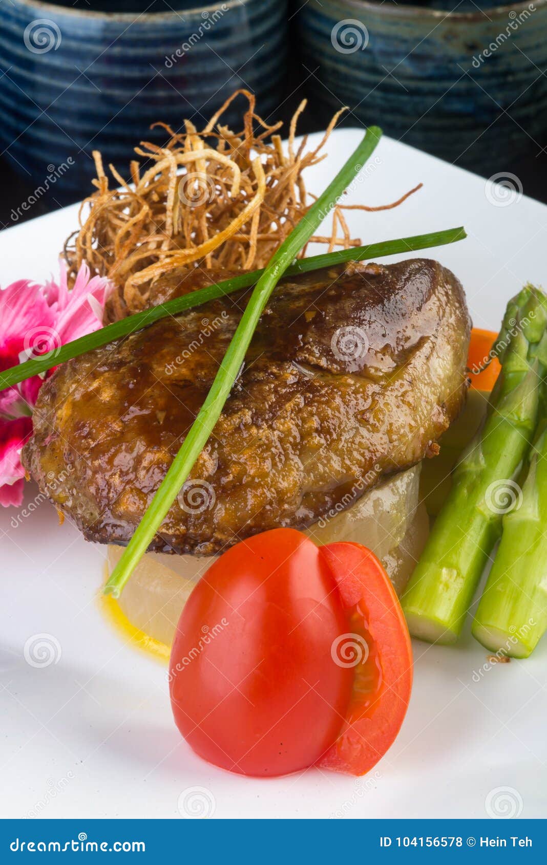 Japanese Cuisine. Beef Cube on the Background Stock Photo - Image of ...