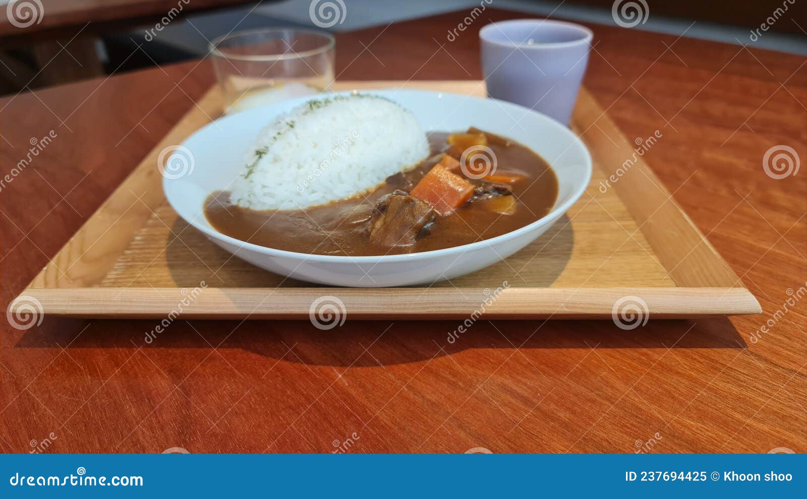 Japanese Cuisine Beef Curry Rice Stock Image - Image of beef, japanese ...