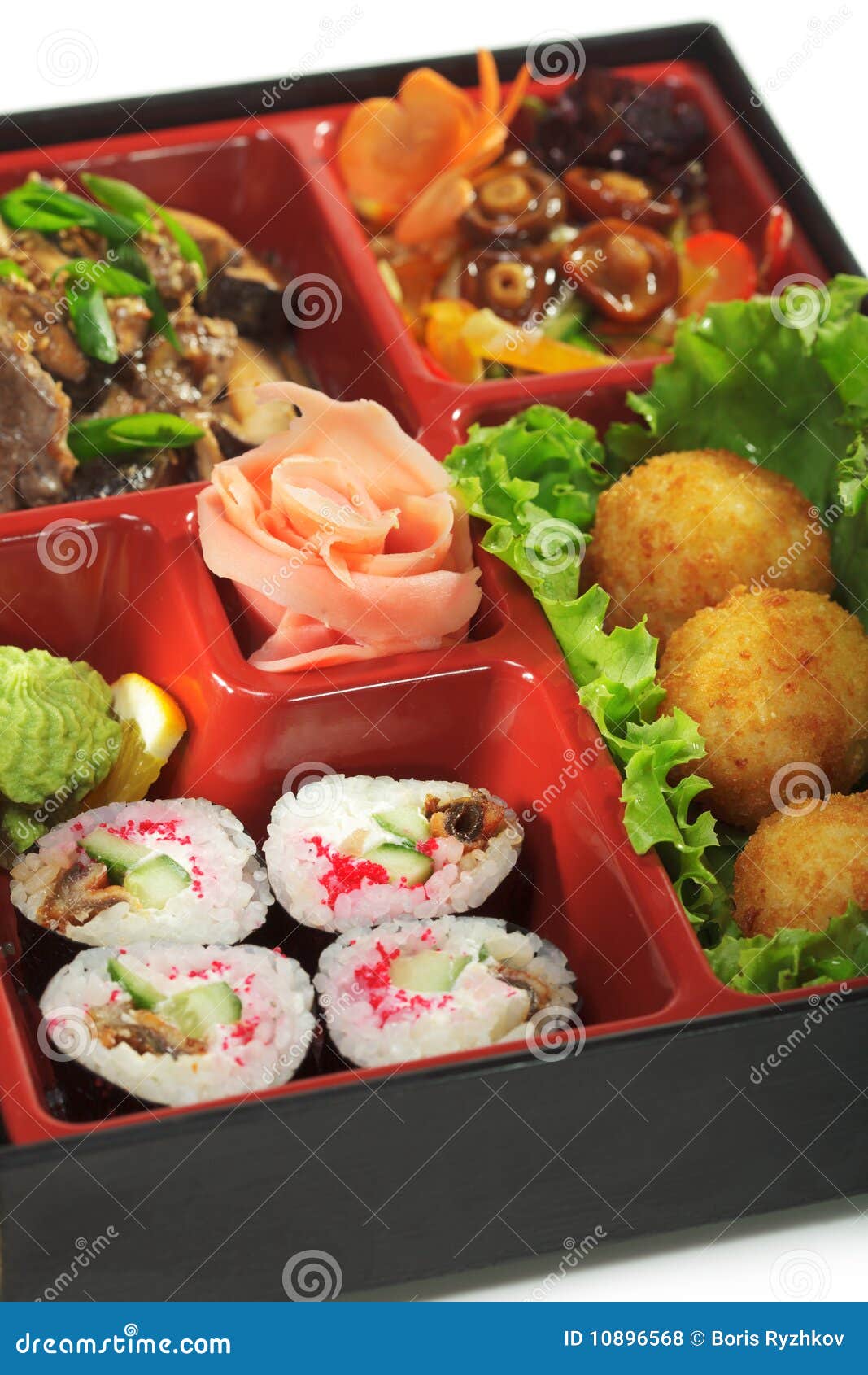 Japanese Cuisine - Bento Lunch Stock Photo - Image of healthy, chinese ...