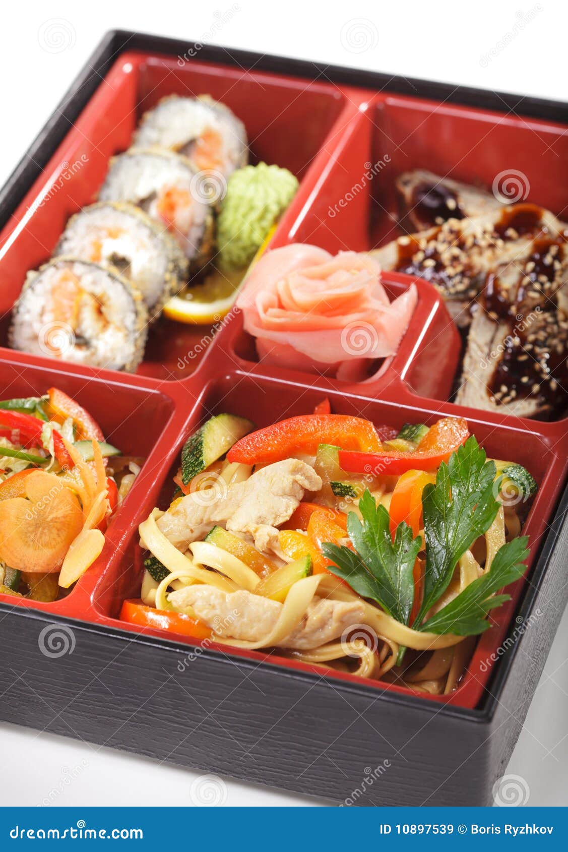 Japanese Cuisine - Bento Lunch Stock Image - Image of east, diet: 10897539