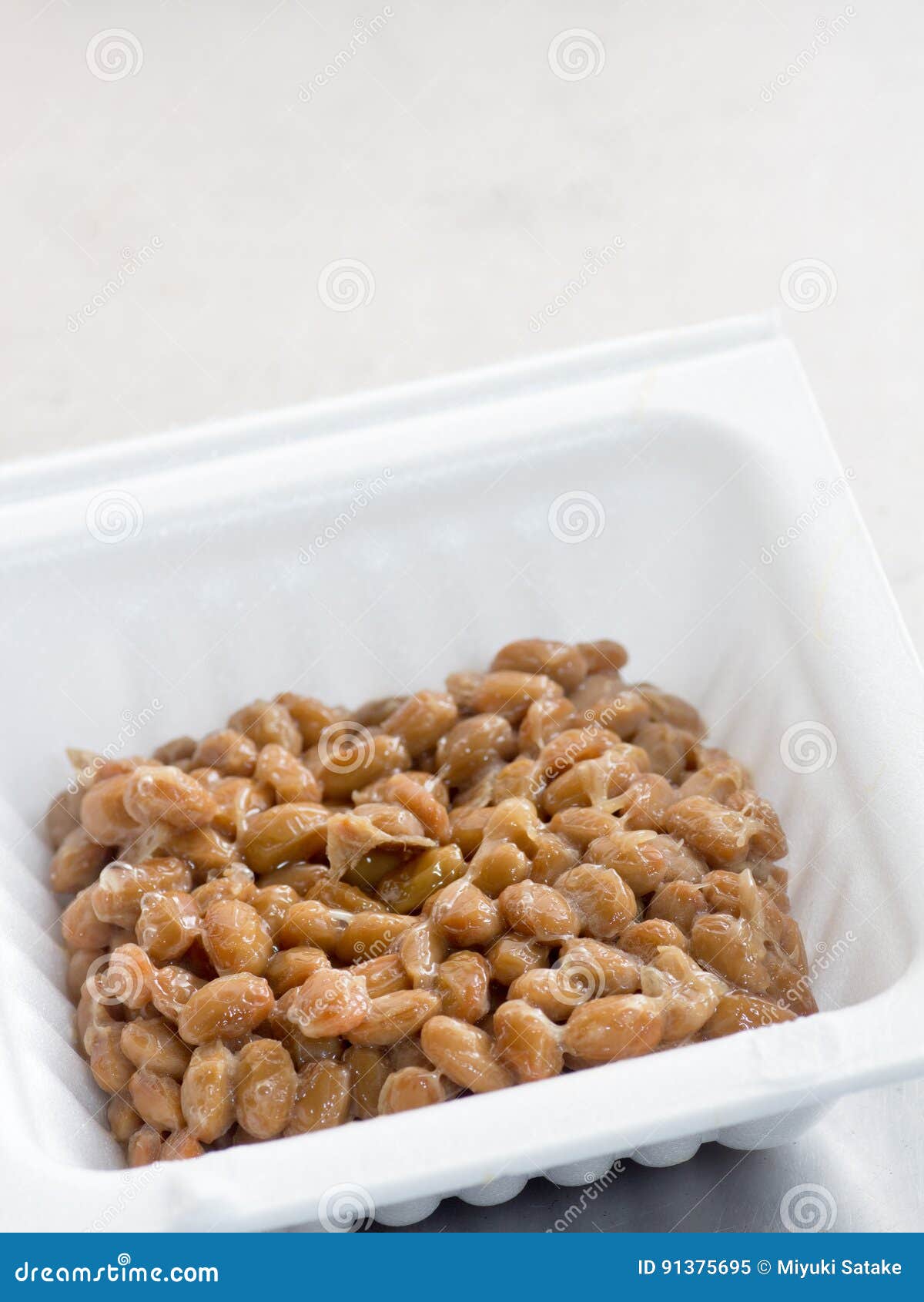 Japanese Cuisine, Fermented Soybeans Stock Image - Image of dish ...