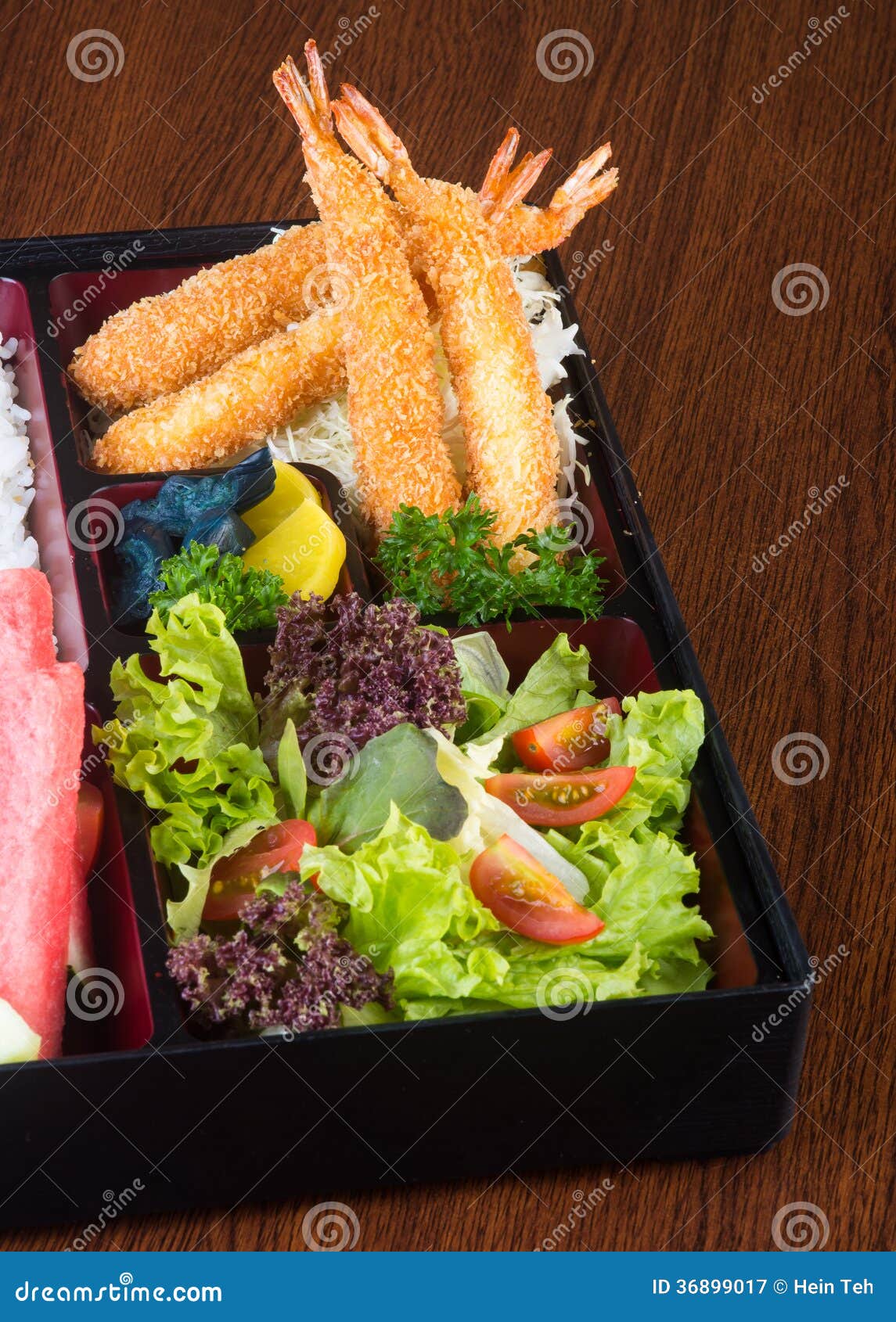 Japanese Cuisine. Lunch Box Set on the Background Stock Image - Image ...