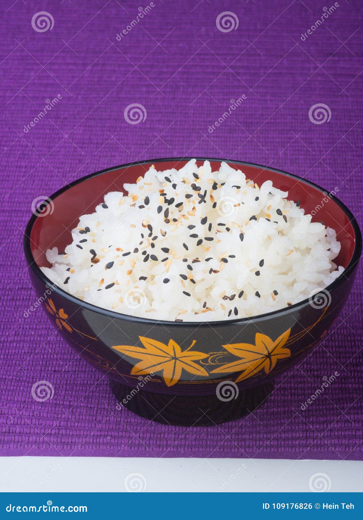 Japanese Cuisine. Rice on the Background Stock Photo - Image of steamed ...
