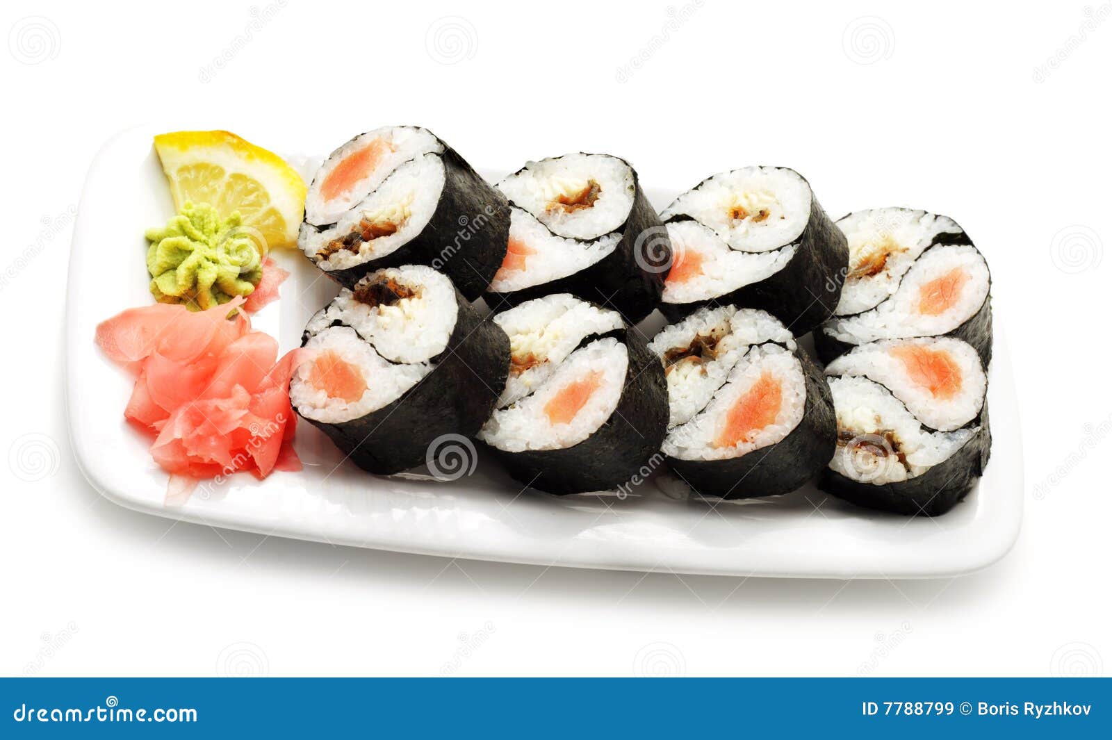 Japanese Cuisine - Rolls Yin Yang Picture. Image: 7788799