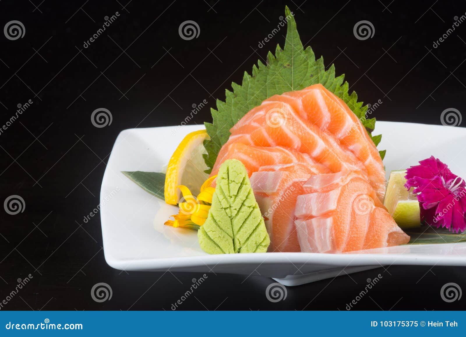 Japanese Cuisine. Sashimi on the Background Stock Image - Image of ...