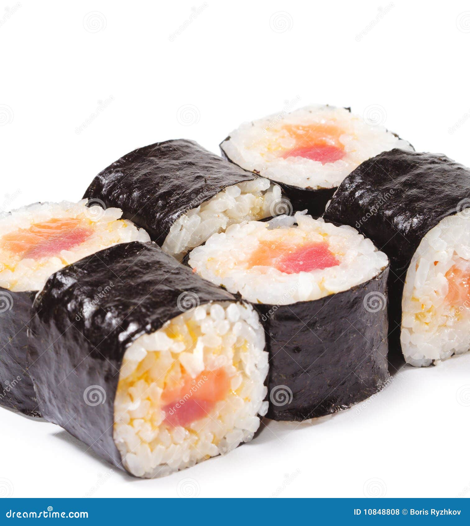 Japanese Cuisine - Sushi Rolls Stock Photo - Image of closeup, asia ...