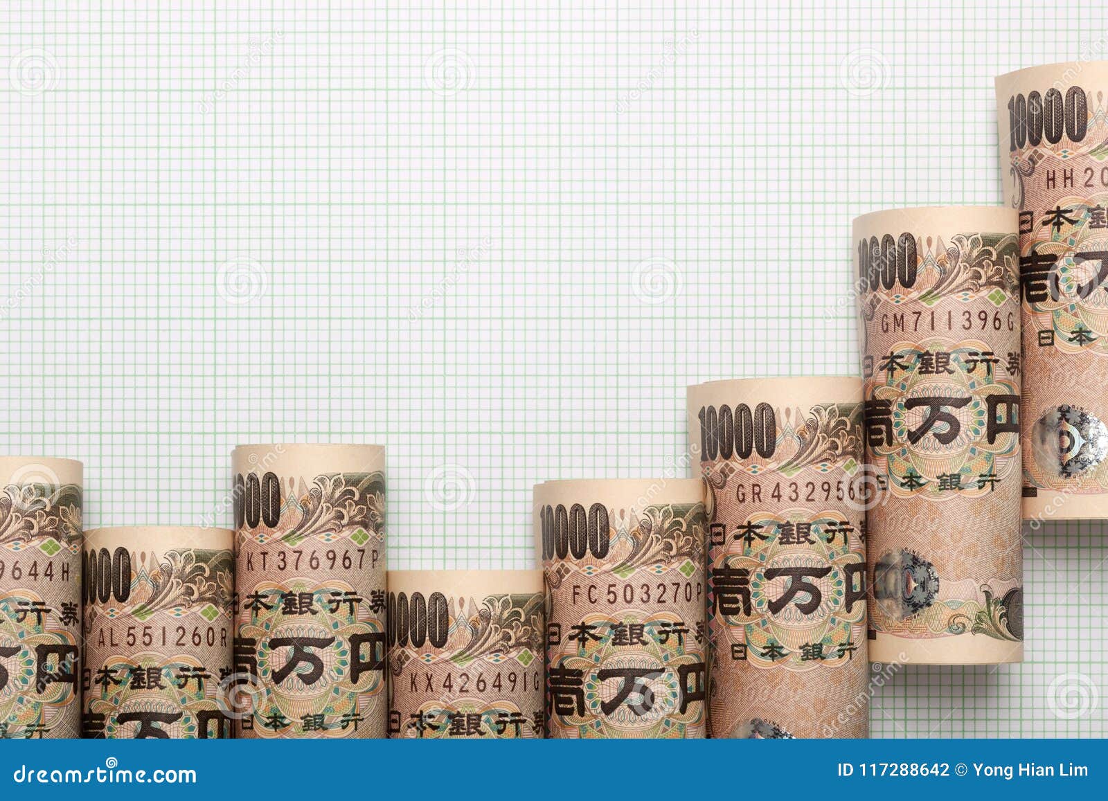 Japanese Currency Uptrend Graph Stock Photo - Image of gain, commerce ...