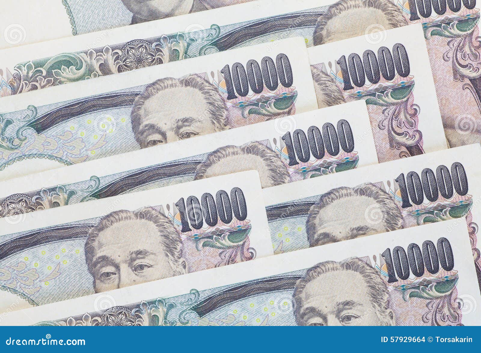 Japanese currency yen stock photo. Image of stack, paper - 57929664