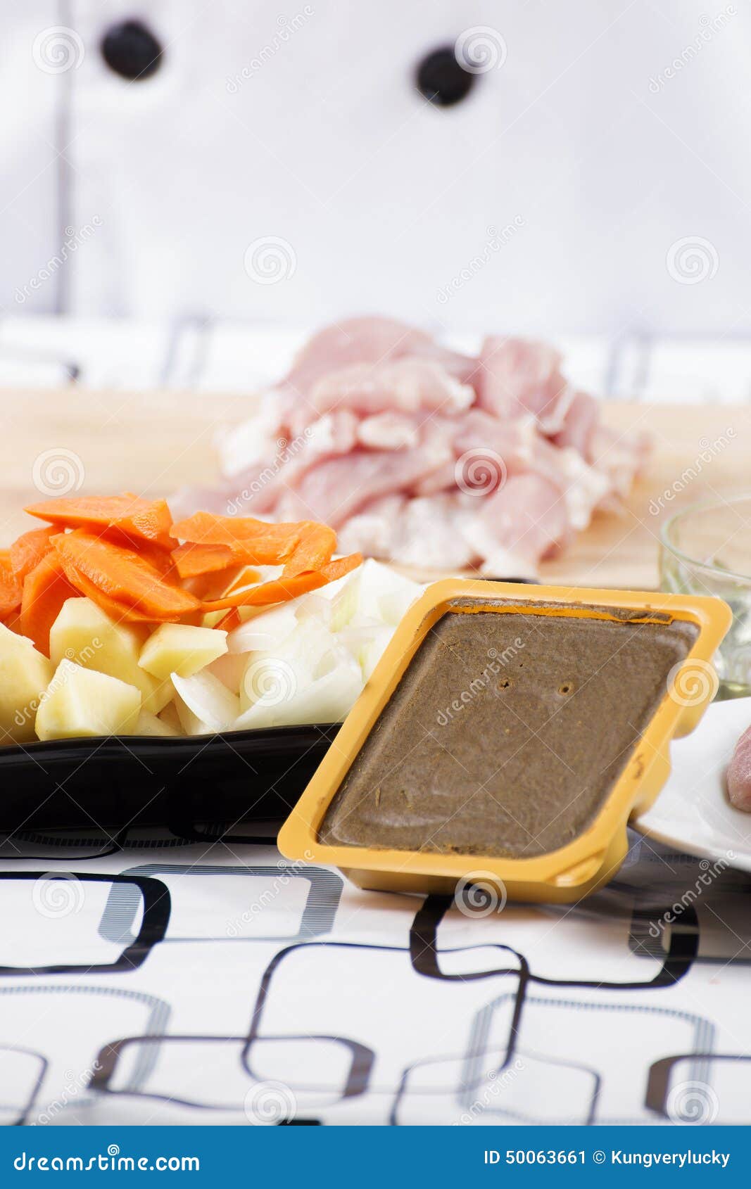 Japanese Curry Paste and Ingredient Stock Image - Image of pepper ...