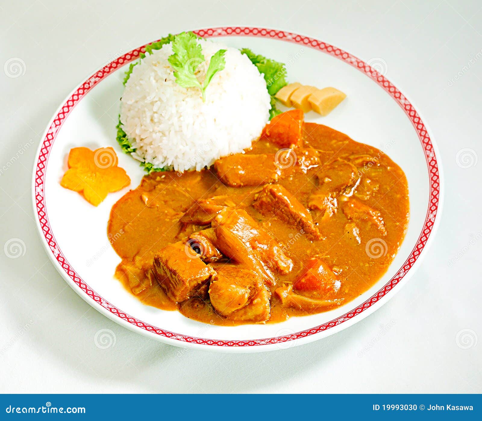 Japanese Beef Curry with Rice Stock Photo - Image of style, japan: 19993030