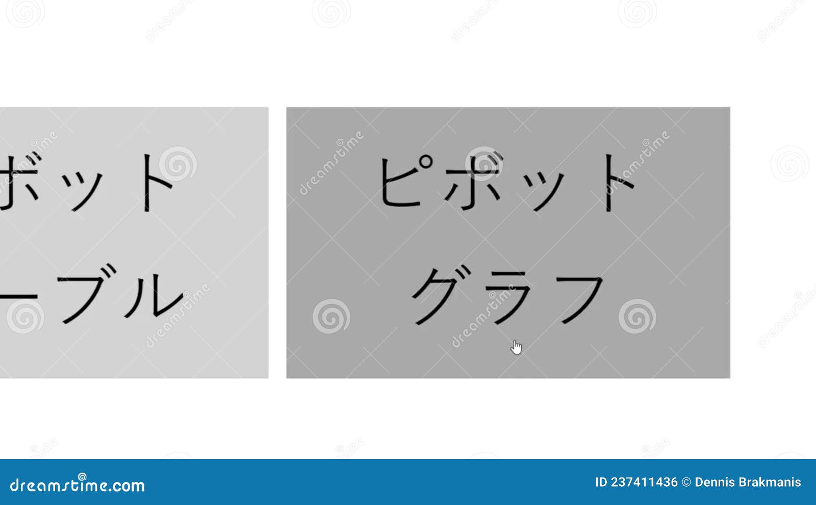 Japanese Cursor Slides Over And Clicks Pivot Chart To Organize Spreadsheet Stock Footage