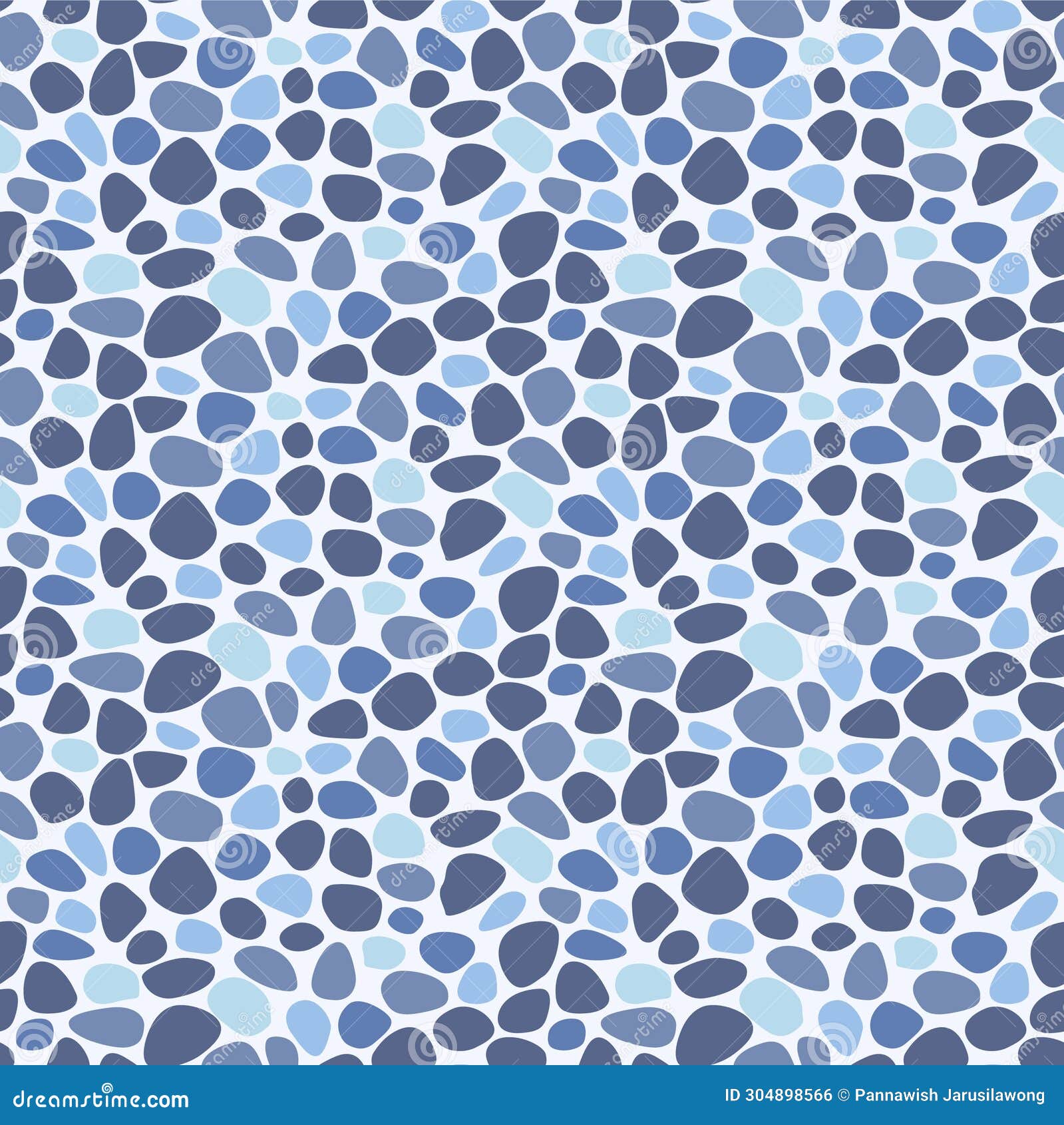 Japanese Cute Pebble Vector Seamless Pattern Stock Illustration ...