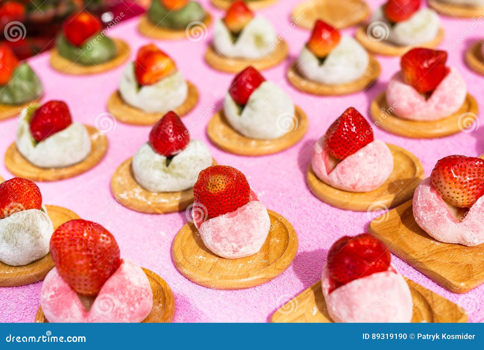 Japanese daifuku sweets stock photo. Image of oriental - 89319190
