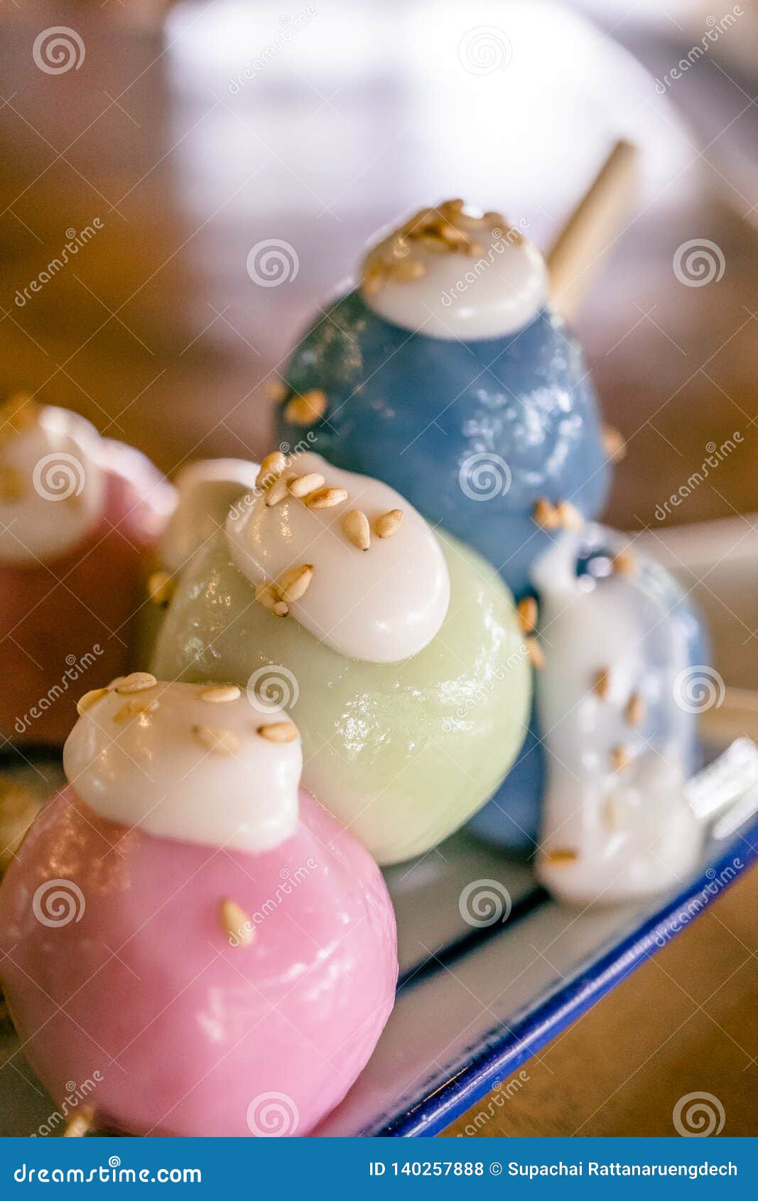 Japanese Dango dessert stock photo. Image of ball, japanese - 140257888