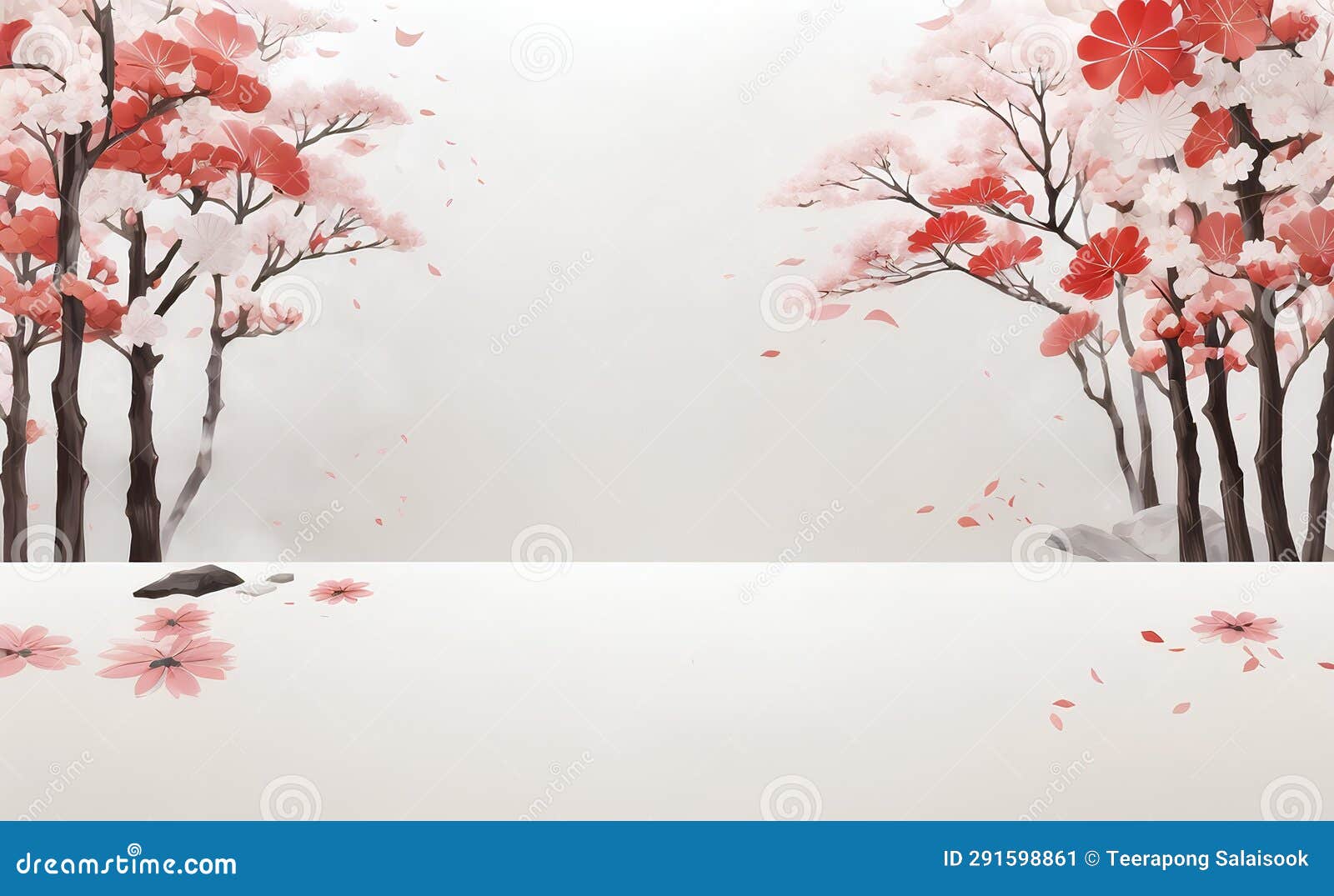 A Japanese Design Background with Empty Space for Text Stock ...