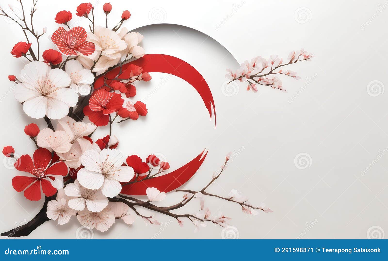 A Japanese Design Background with Empty Space for Text Stock ...